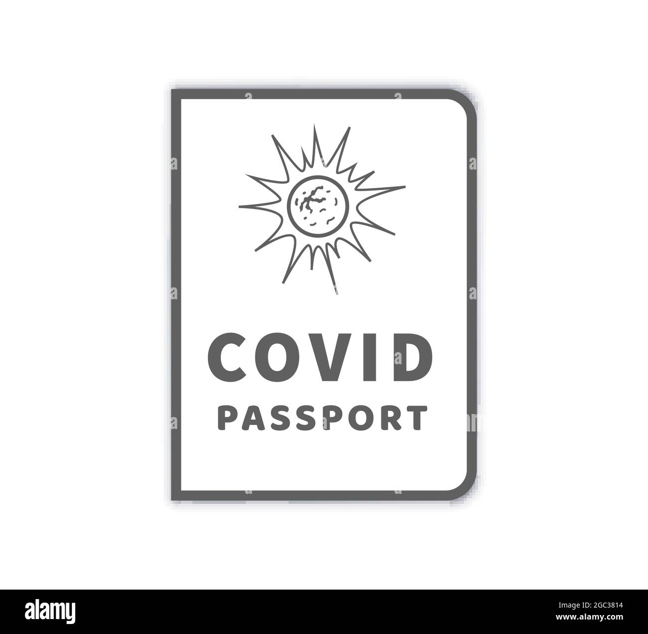 Impfkarte auf weißem hintergrund Stock-Vektorgrafiken kaufen - Alamy