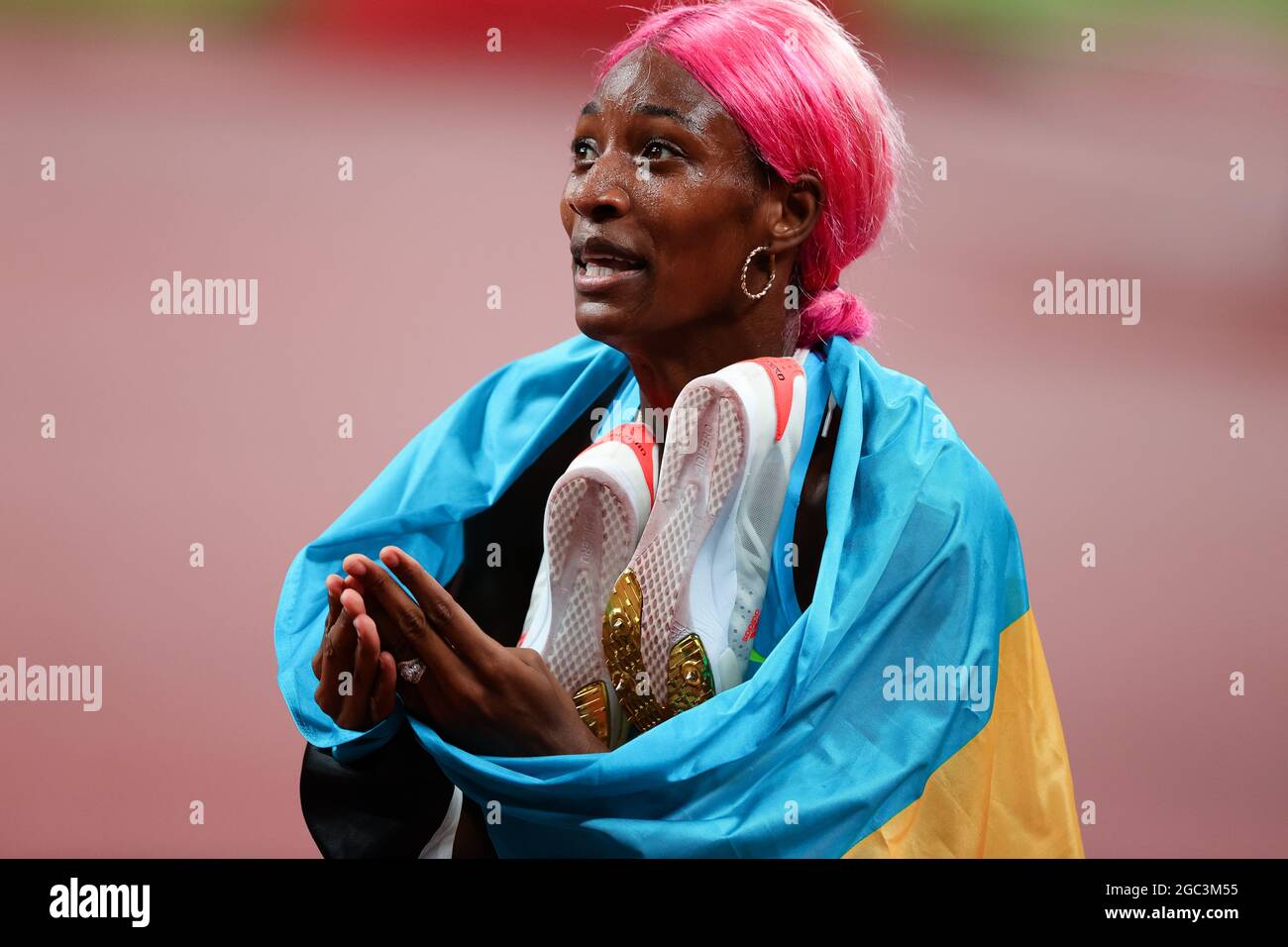 Tokio, Japan, 6. August 2021. Shaunae Miller-Uibo vom Team Bahamas ...