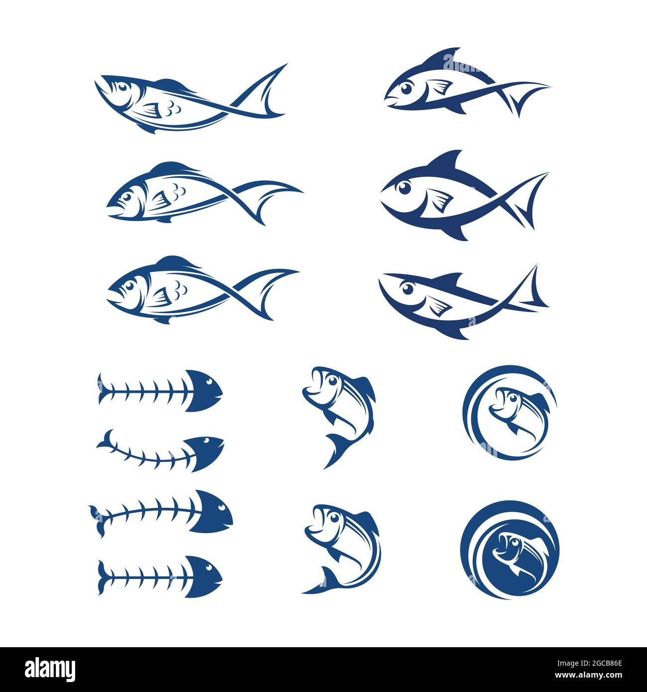 Kreatives Fisch Logo Design