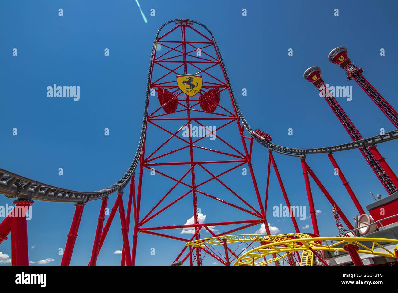 Luxus Ferrari World Achterbahn Bild