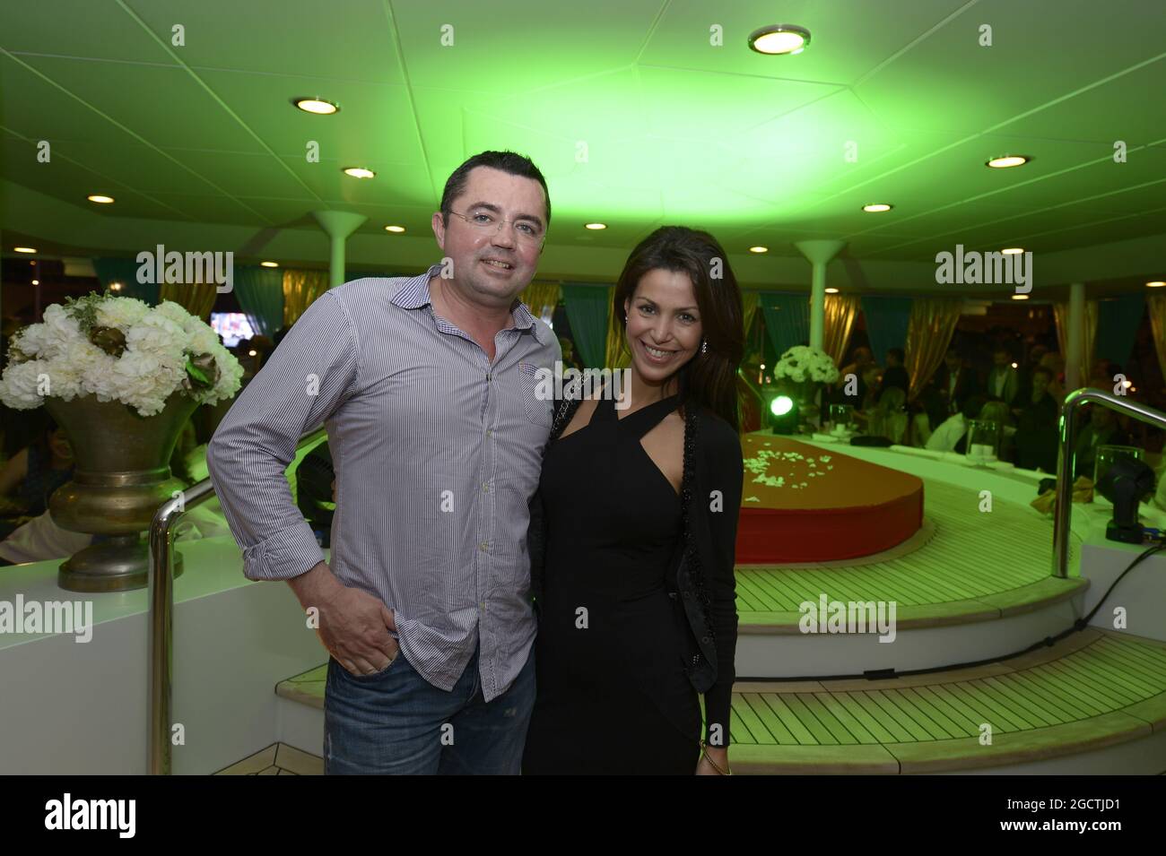 Eric Boullier (FRA) McLaren Racing Director mit seiner Frau Tamara bei ...