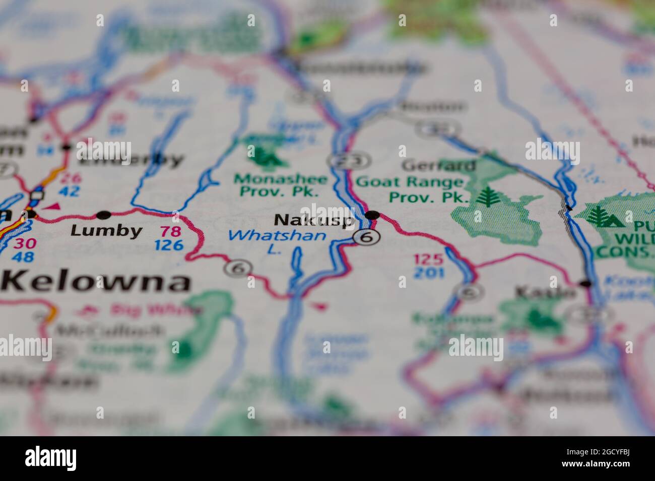 Karte von nakusp -Fotos und -Bildmaterial in hoher Auflösung – Alamy