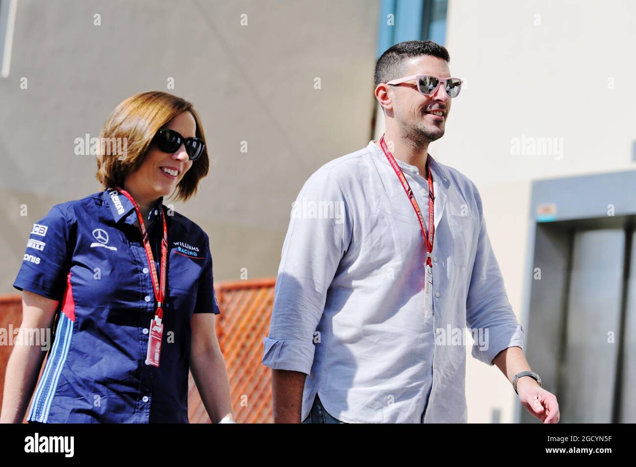 Williams team principal claire williams at the yas marina circuit ...