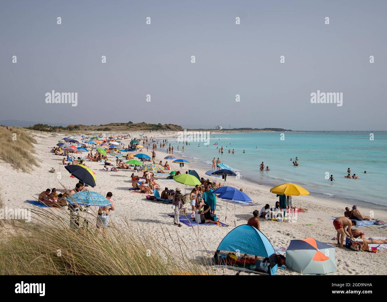 Strand Spiagge bianche in Rosignano Solvay, Livorno Italien während der ...
