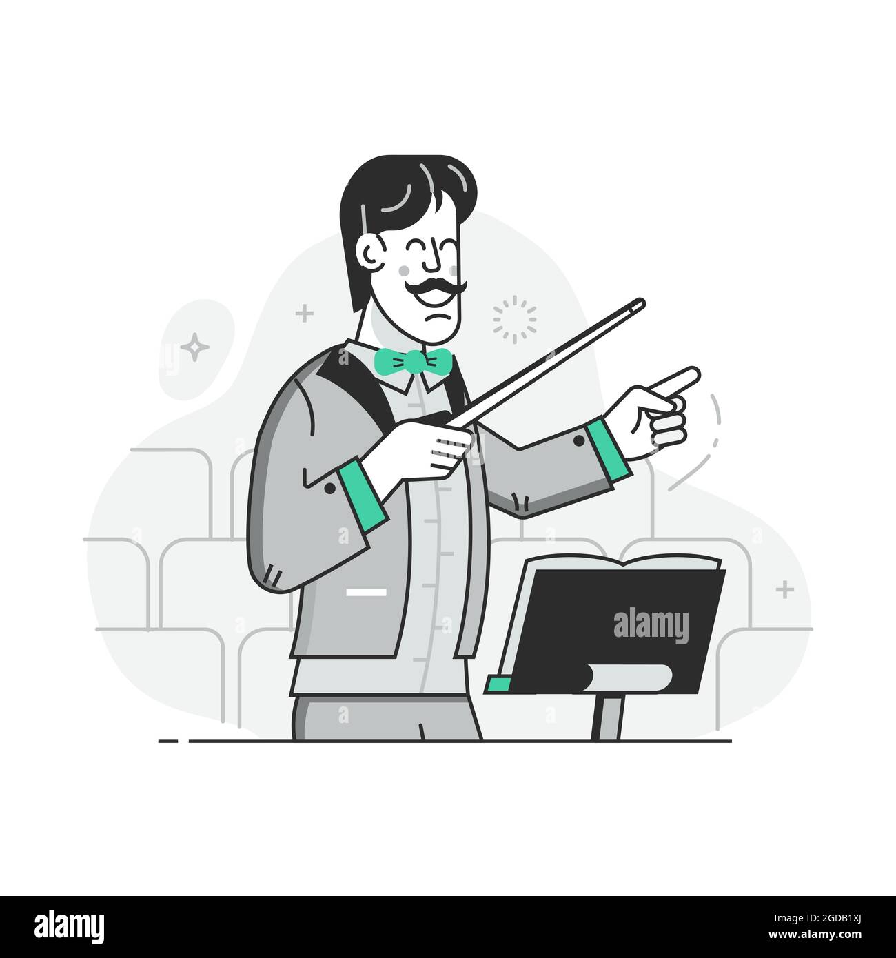 Dirigent kunst Stock-Vektorgrafiken kaufen - Alamy