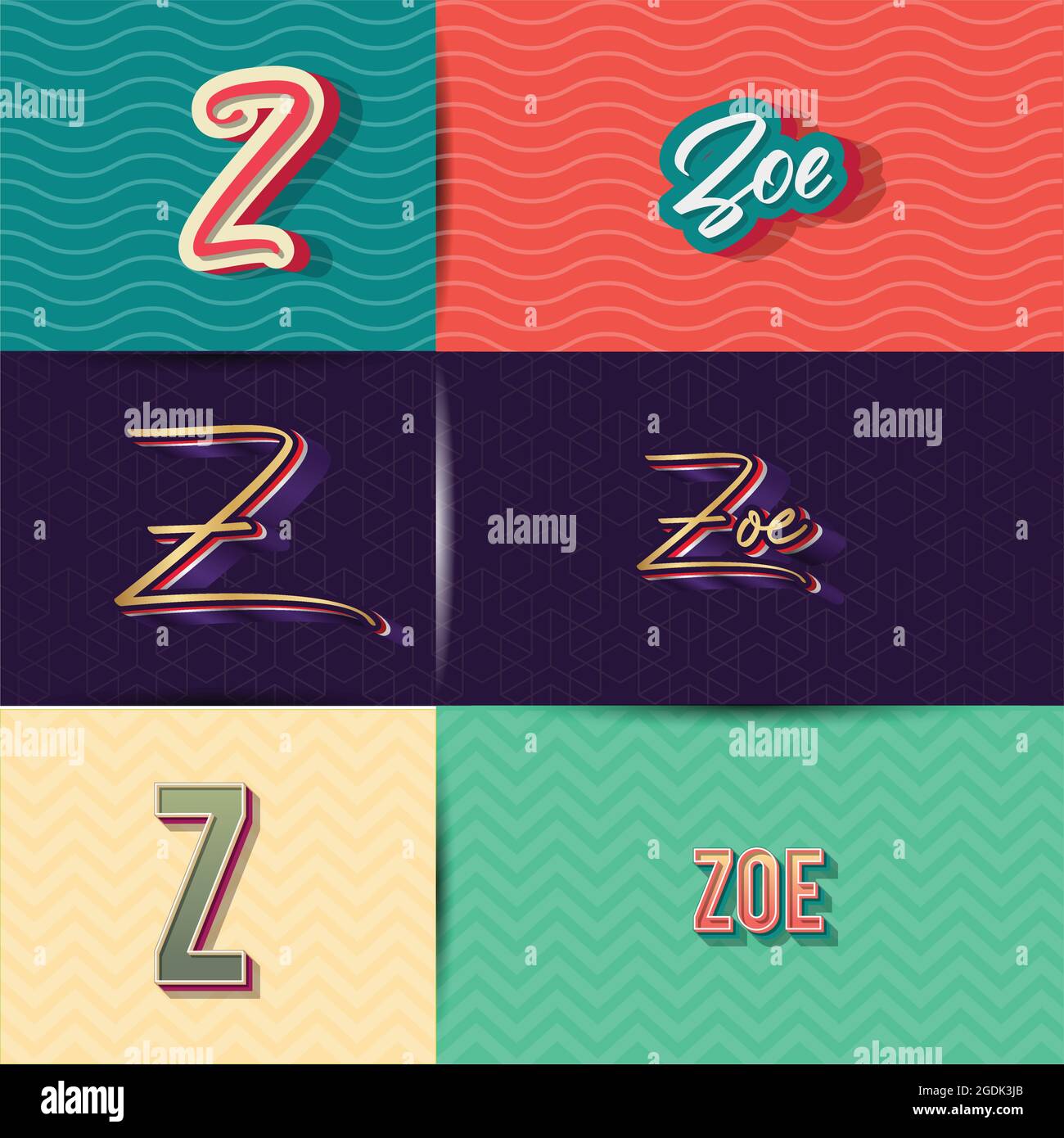 Zoe name design -Fotos und -Bildmaterial in hoher Auflösung – Alamy