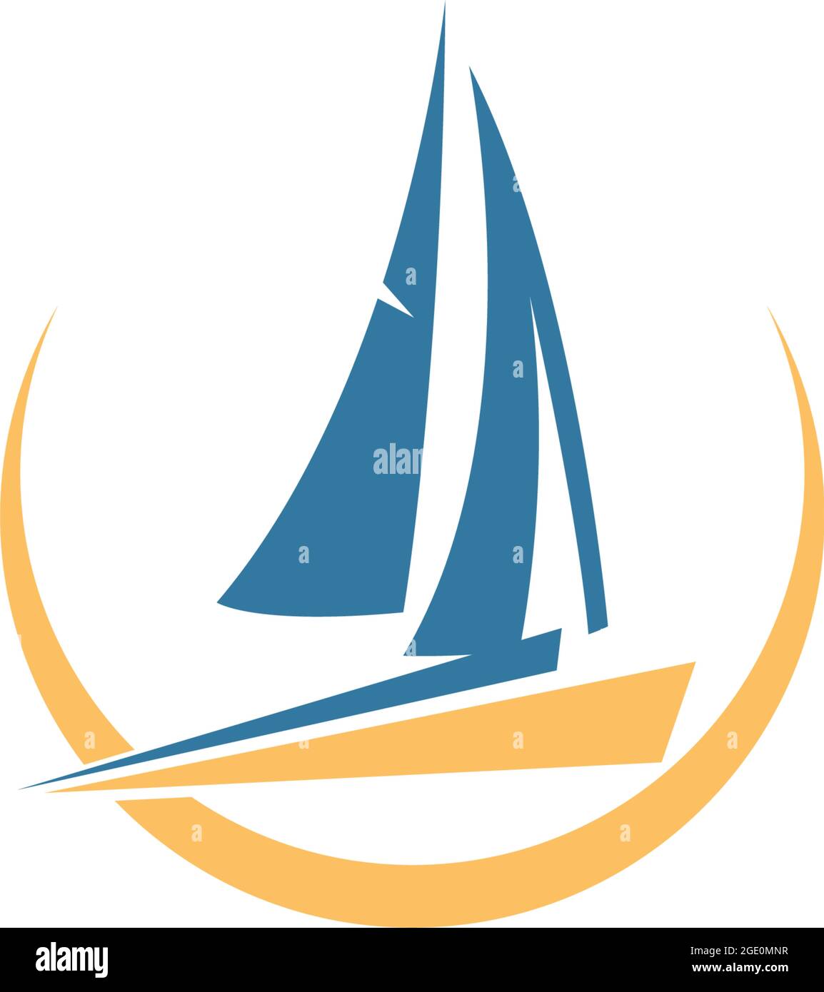 Segelboot Logo Symbol Design Vektor Illustration Vorlage Stock ...