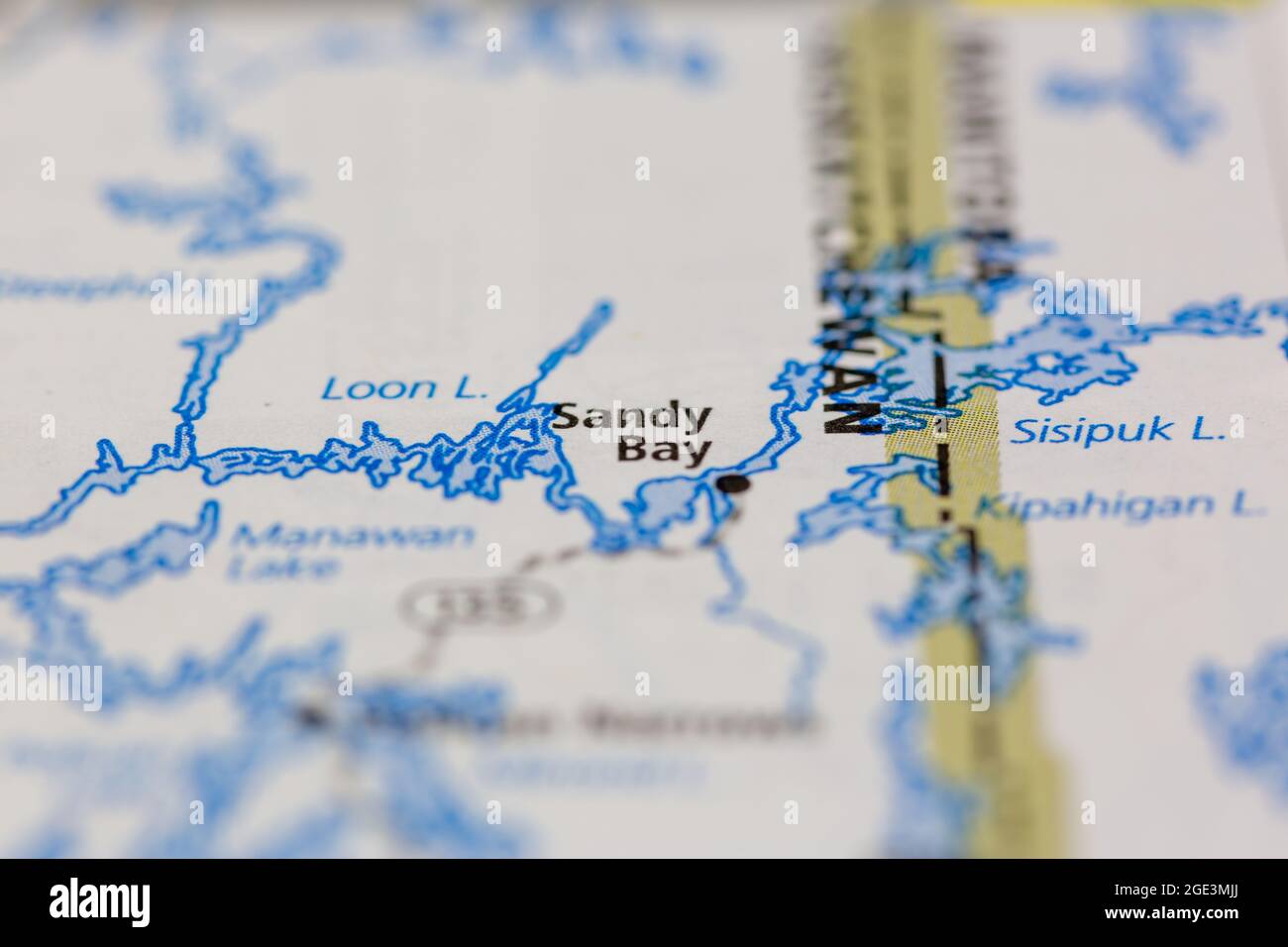 Karte von sandbucht saskatchewan -Fotos und -Bildmaterial in hoher ...