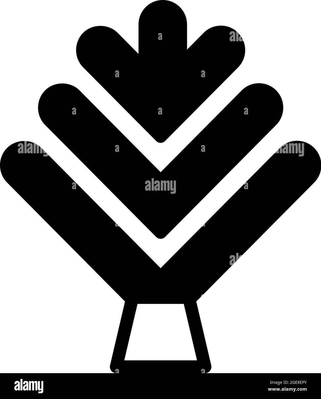 Illustration Vektor und Logo Baum zweifarbig Stil. Symbol auf weißem ...