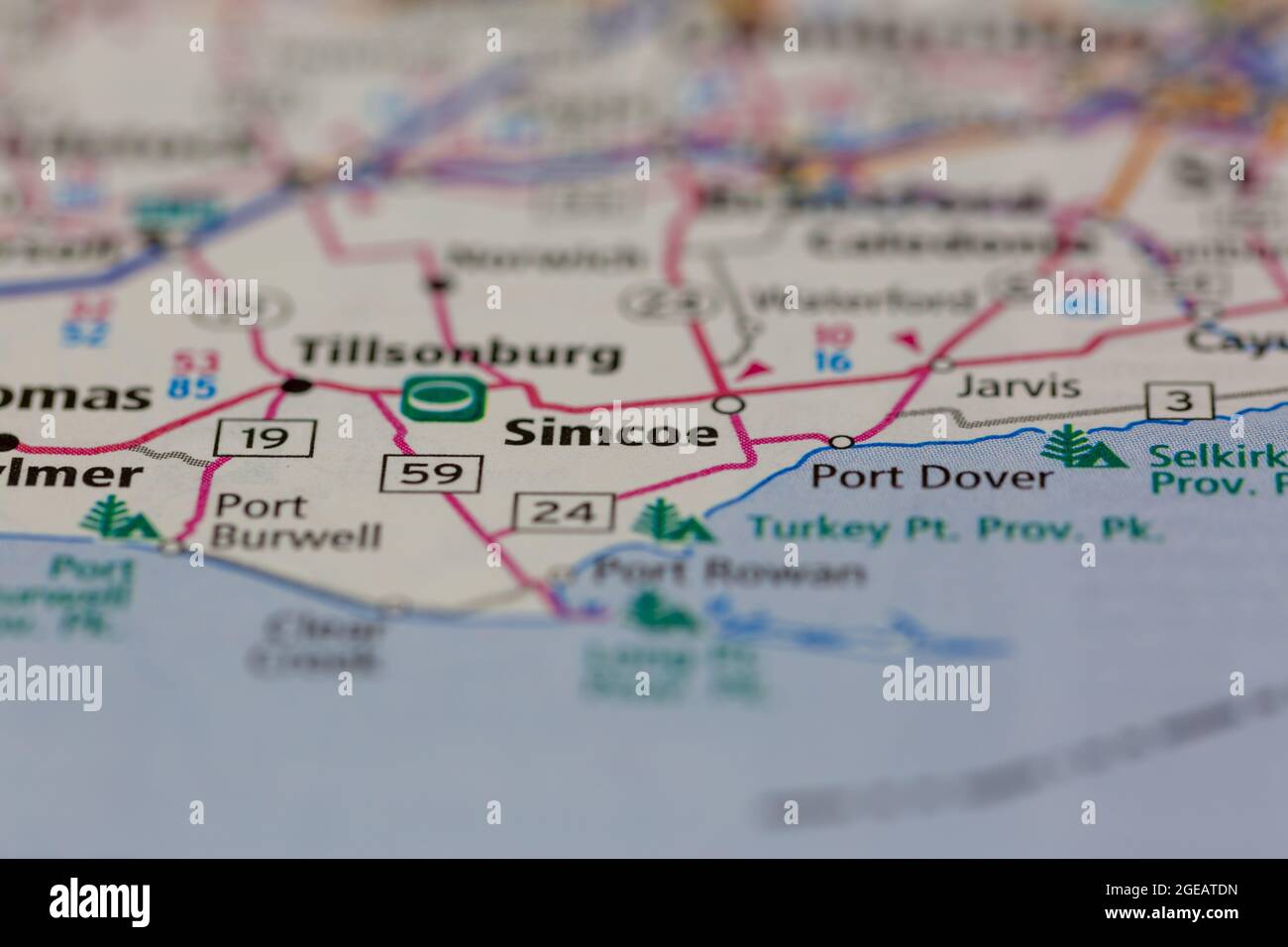 Simcoe ontario auf einer karte -Fotos und -Bildmaterial in hoher ...