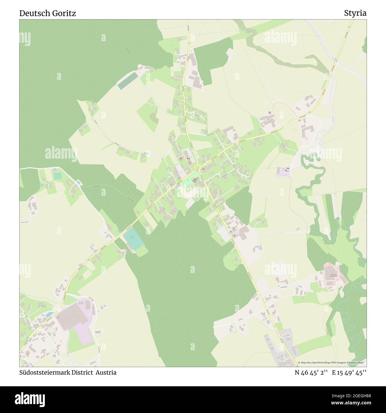 Deutsch Goritz, Südoststeiermark, Österreich, Steiermark, N 46 45' 2 ...