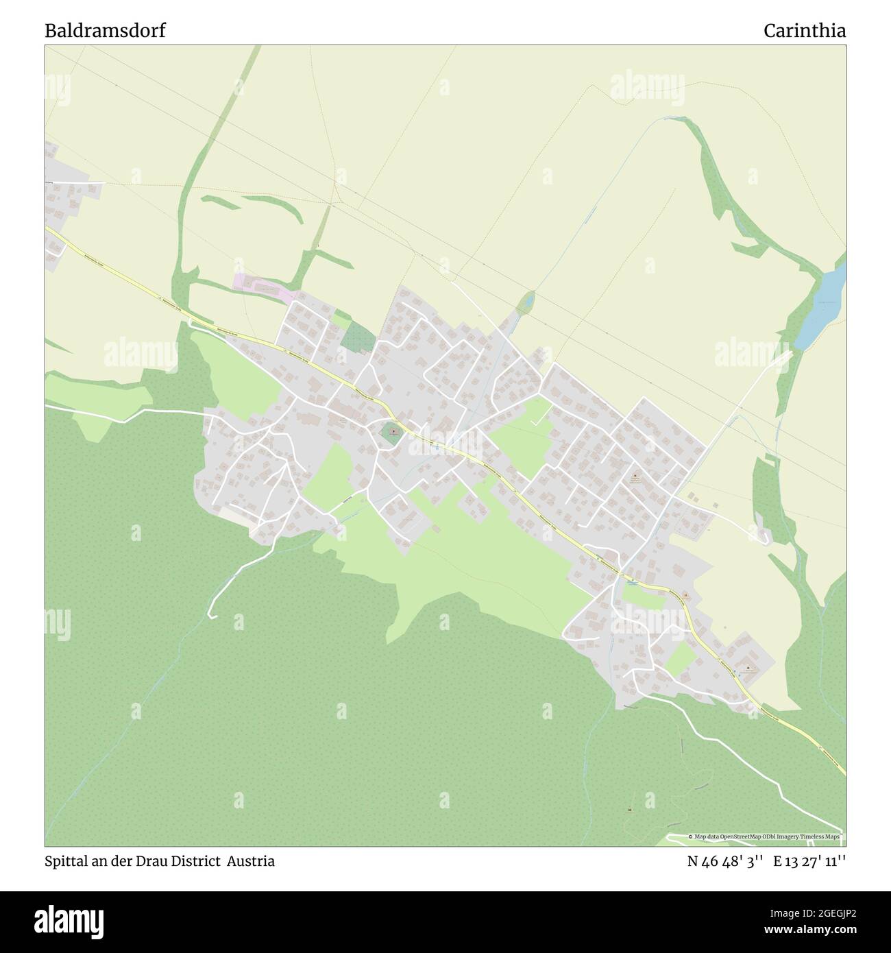Baldramsdorf, Bezirk Spittal an der Drau, Österreich, Kärnten, N 46 48 ...