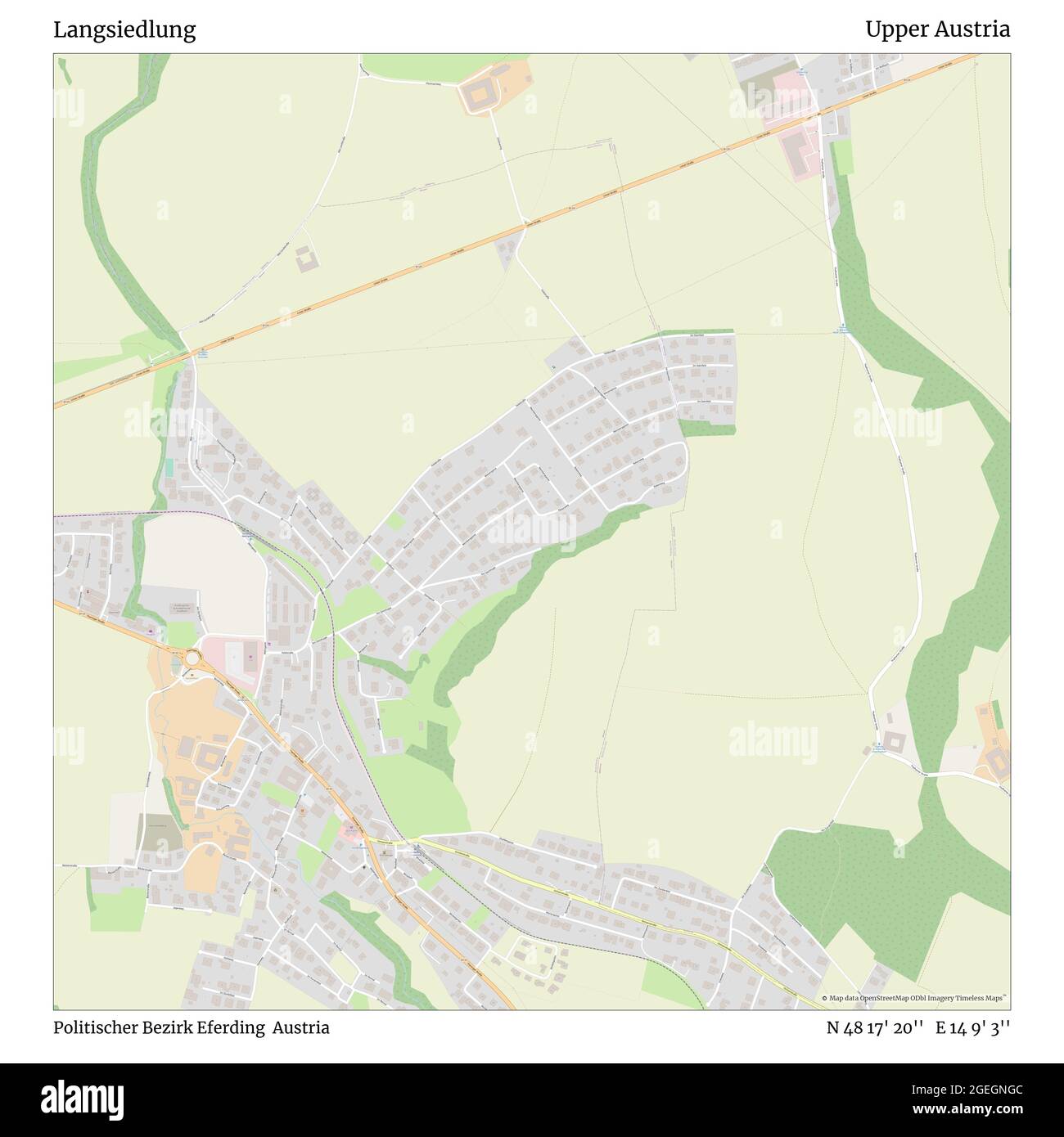 Langsiedlung, politischer Bezirk Eferding, Österreich, Oberösterreich ...
