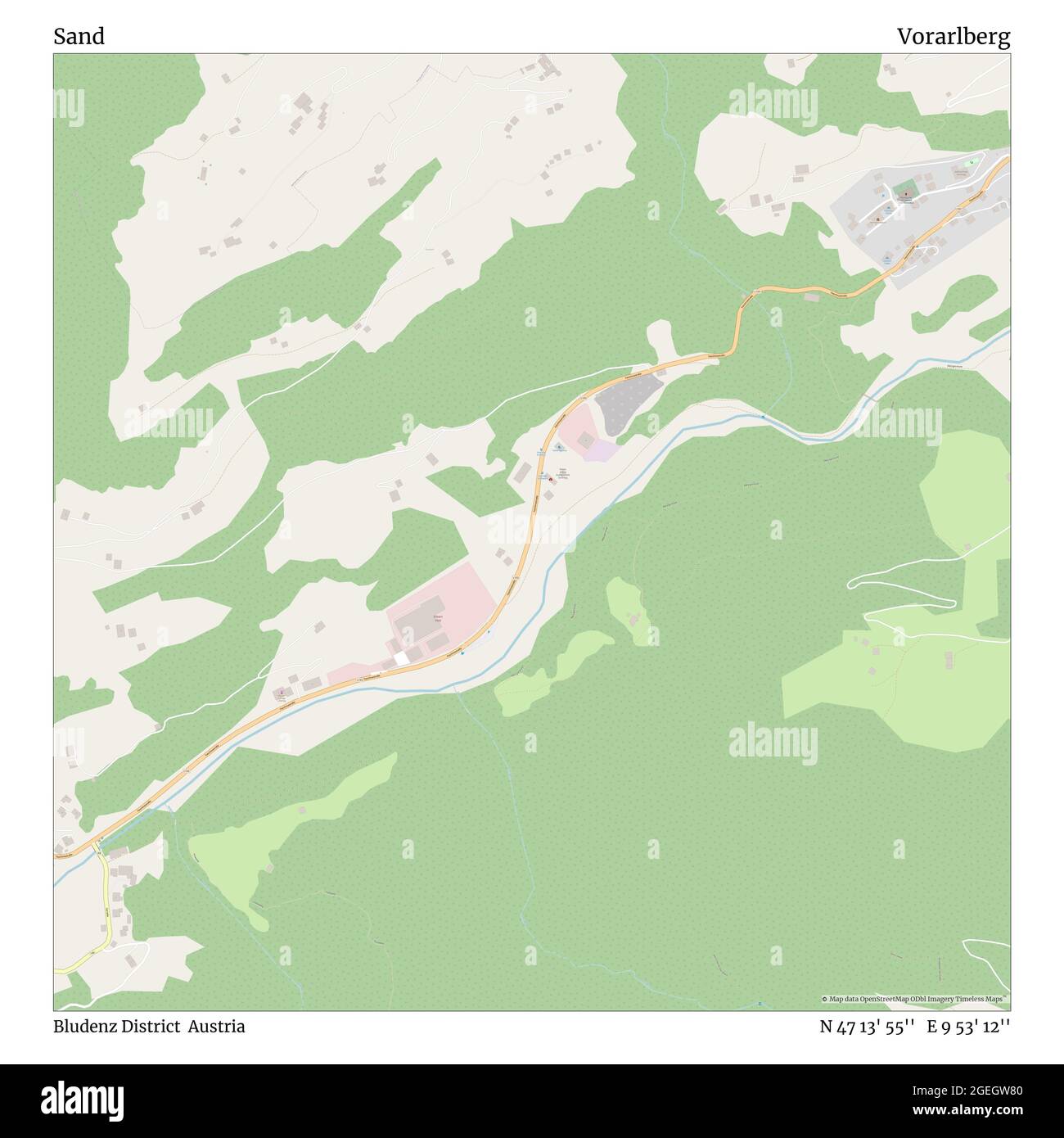 Sand, Bezirk Bludenz, Österreich, Vorarlberg, N 47 13' 55'', E 9 53' 12 ...