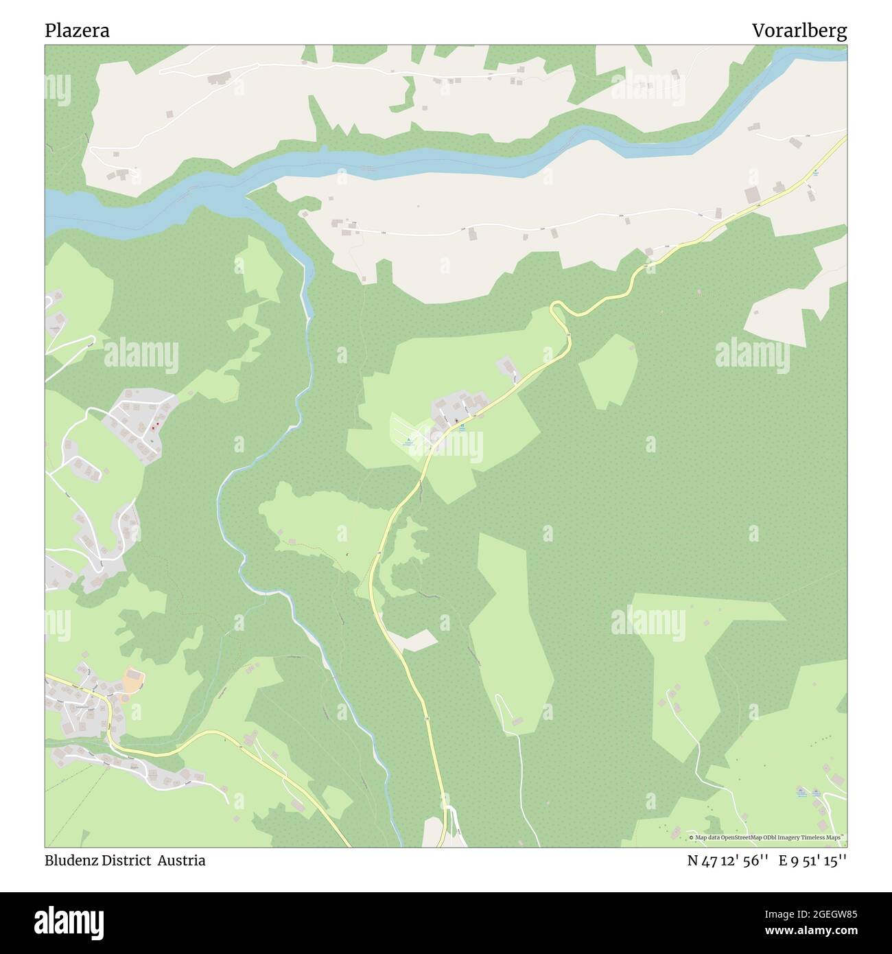Plazera, Bezirk Bludenz, Österreich, Vorarlberg, N 47 12' 56'', E 9 51 ...
