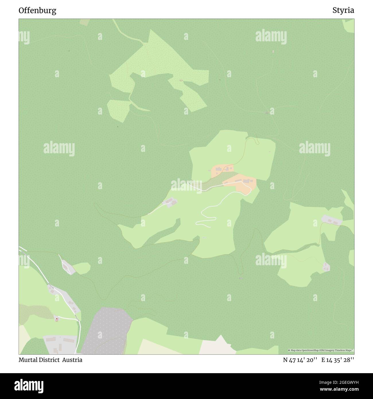 Offenburg, Kreis Murtal, Österreich, Steiermark, N 47 14' 20'', E 14 35 ...