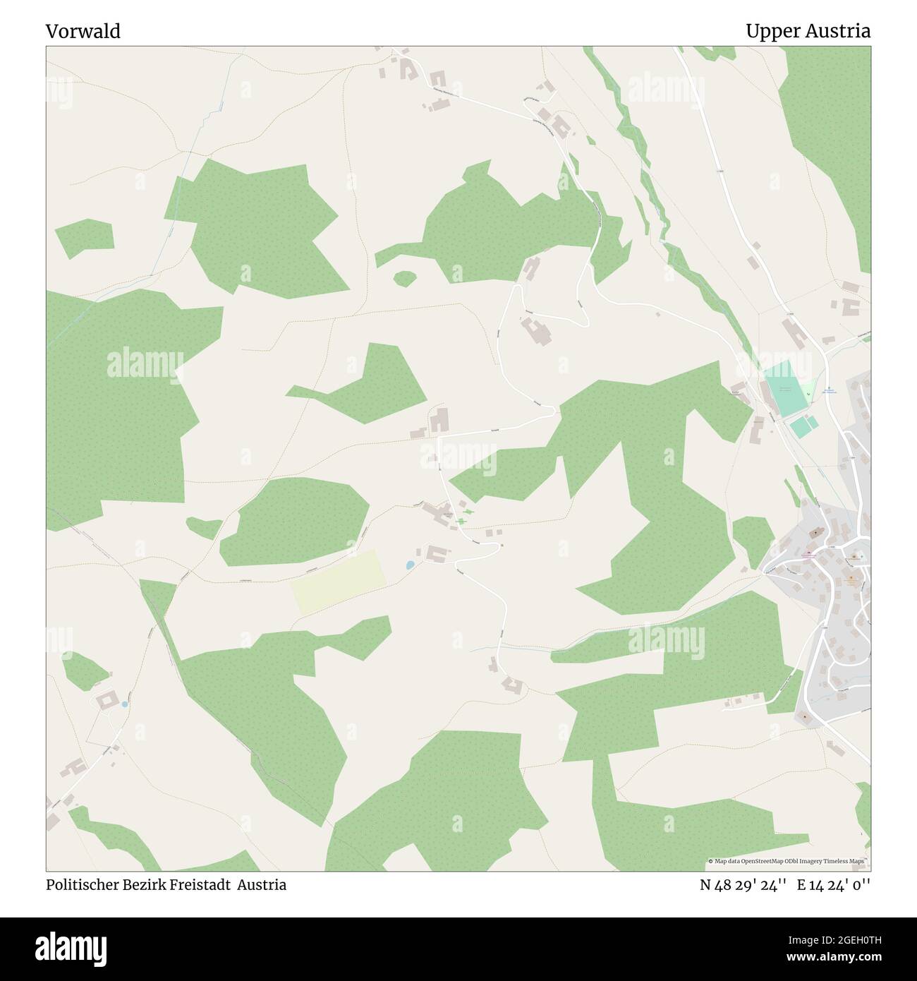 Vorwald, politischer Bezirk Freistadt, Österreich, Oberösterreich, N 48 ...