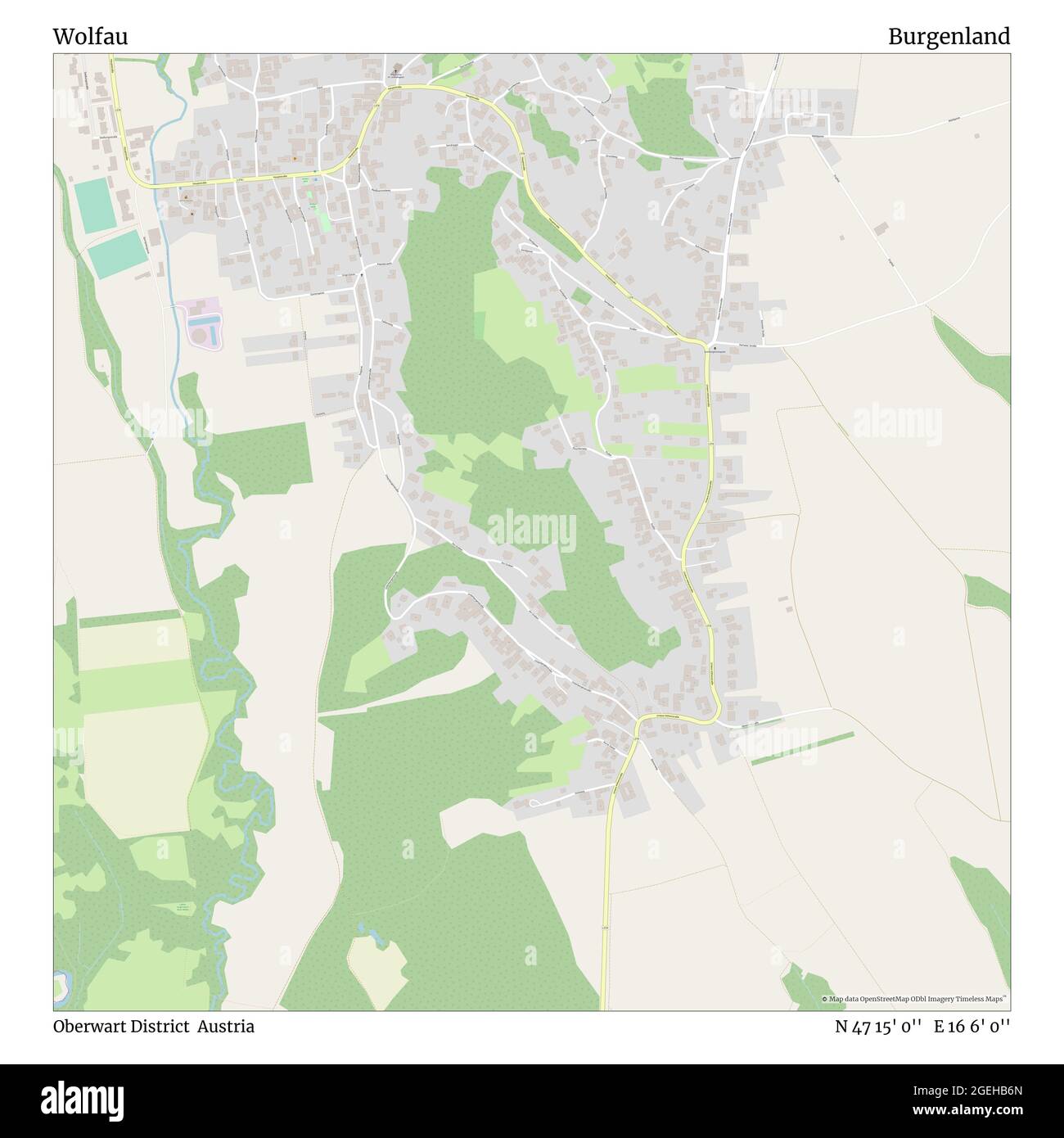 Wolfau, Bezirk Oberwart, Österreich, Burgenland, N 47 15' 0'', E 16 6 ...