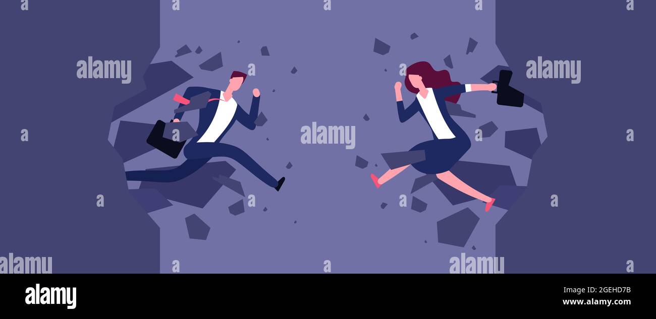 Barriere brechen Stock-Vektorgrafiken kaufen - Alamy