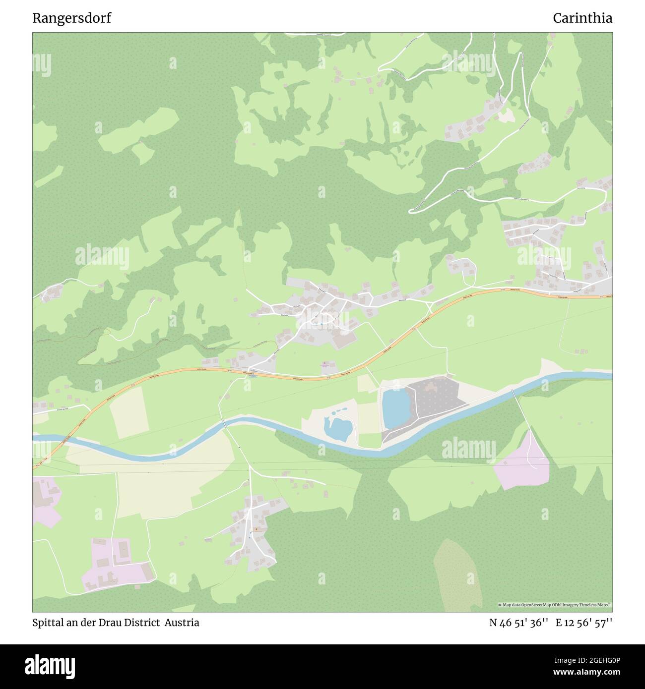Rangersdorf, Bezirk Spittal an der Drau, Österreich, Kärnten, N 46 51 ...