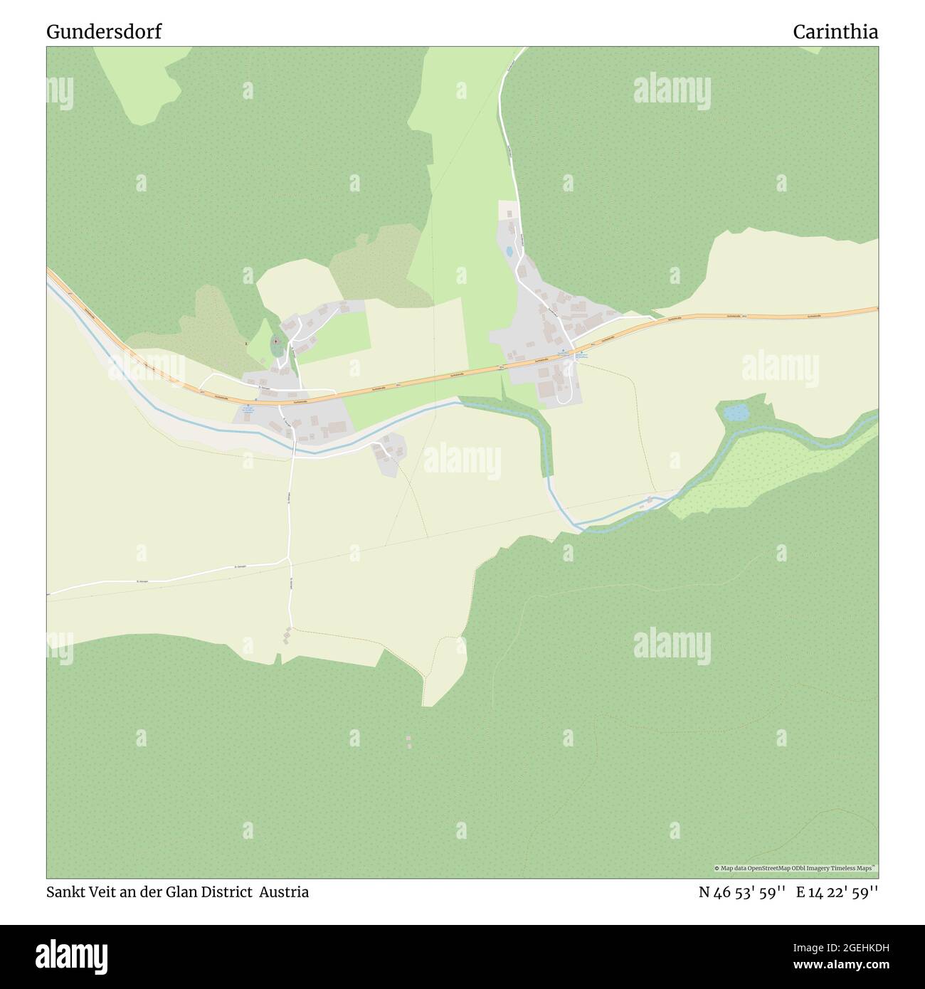 Gundersdorf, Bezirk Sankt Veit an der Glan, Österreich, Kärnten, N 46 ...