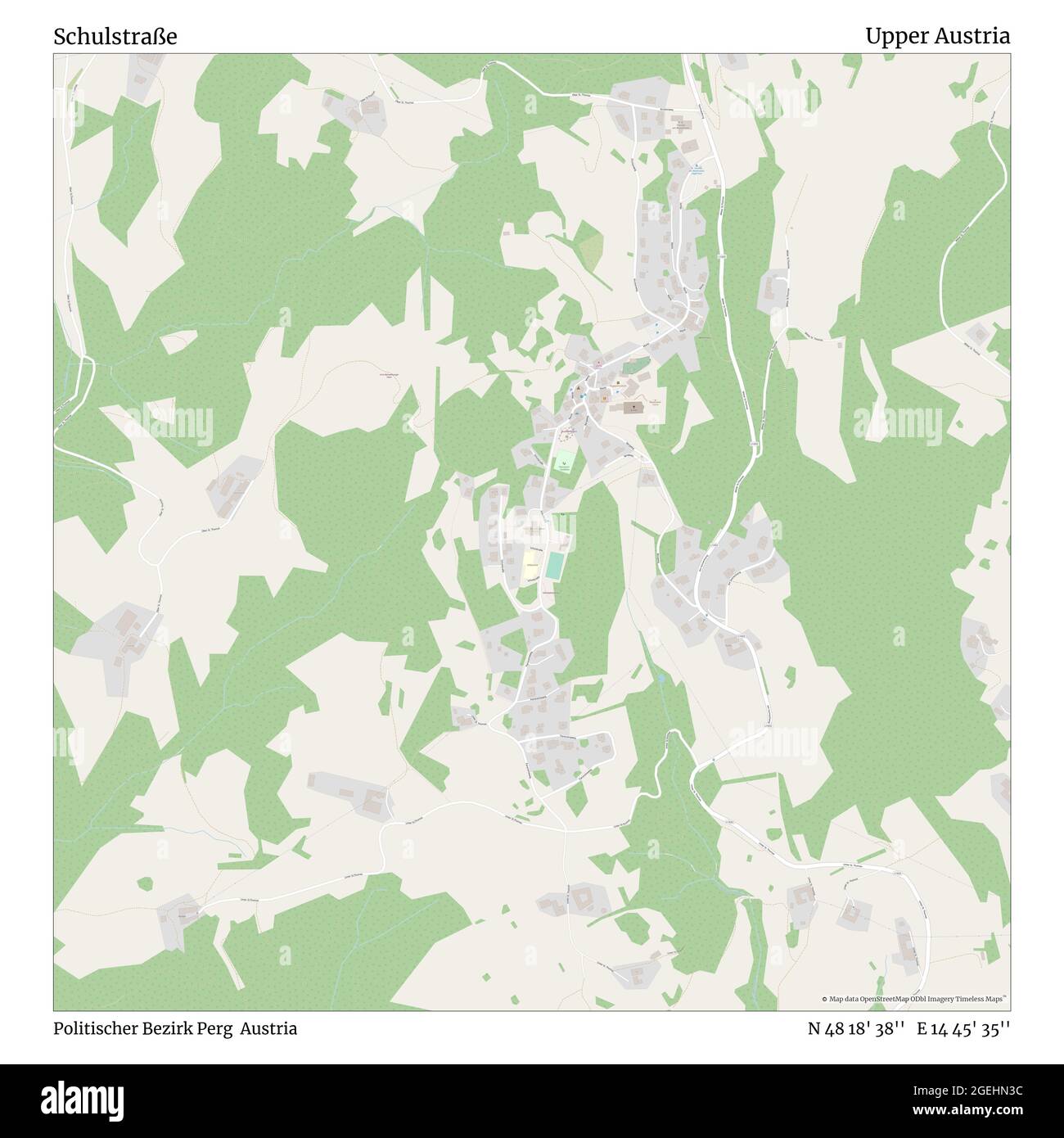 Schulstraße, politischer Bezirk Perg, Österreich, Oberösterreich, N 48 ...