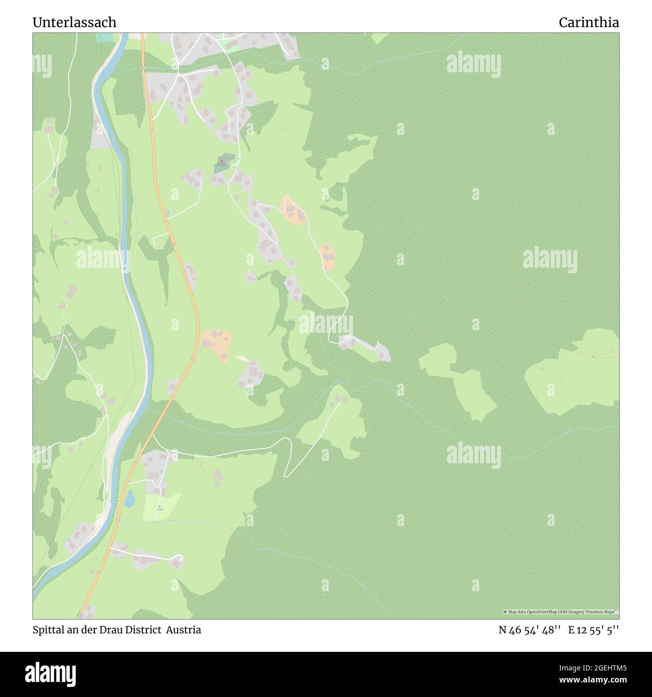 Unterlassach, Bezirk Spittal an der Drau, Österreich, Kärnten, N 46 54 ...