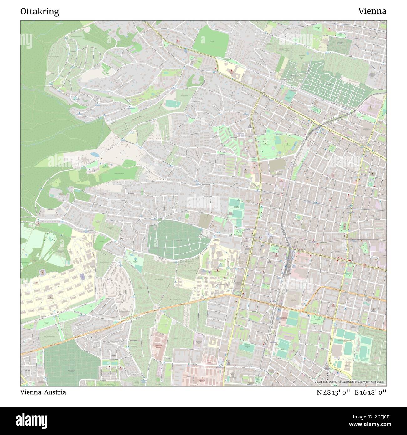 Ottakring, Wien, Österreich, Wien, N 48 13' 0'', E 16 18' 0'', Karte ...