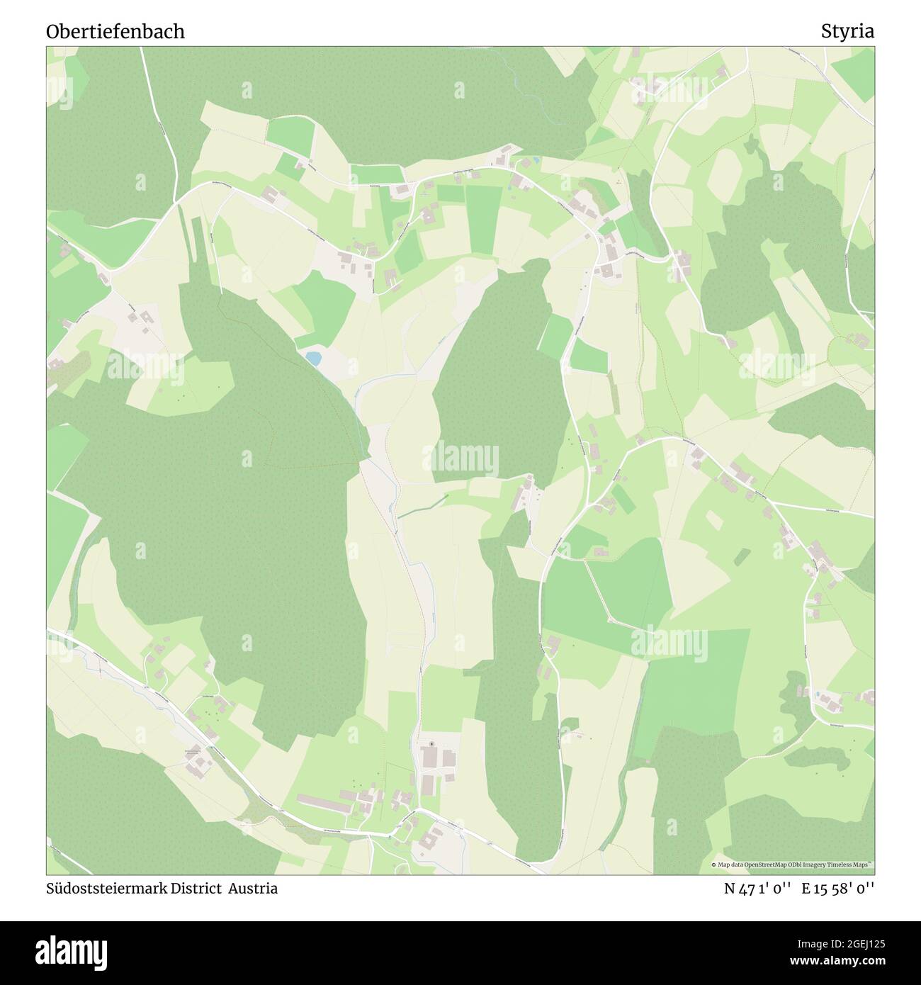 Obertiefenbach, Bezirk Südoststeiermark, Österreich, Steiermark, N 47 1 ...