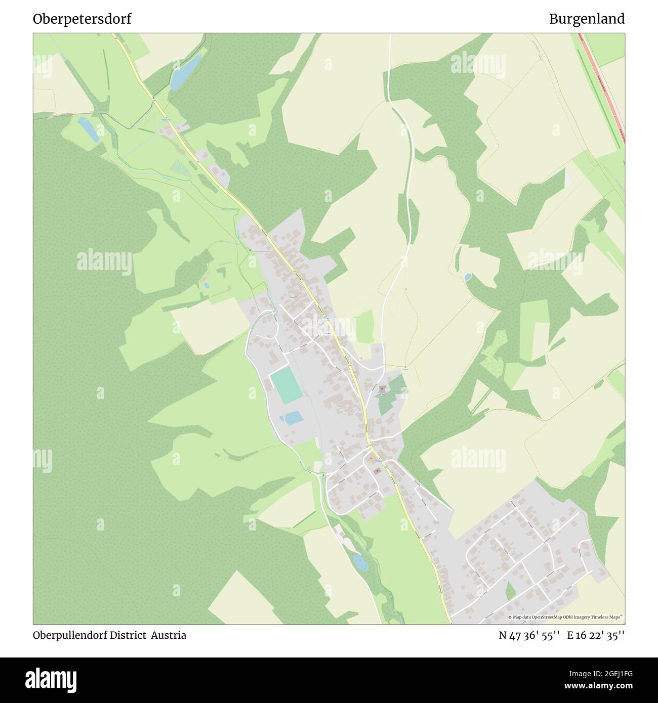 Oberpetersdorf, Kreis Oberpullendorf, Österreich, Burgenland, N 47 36 ...