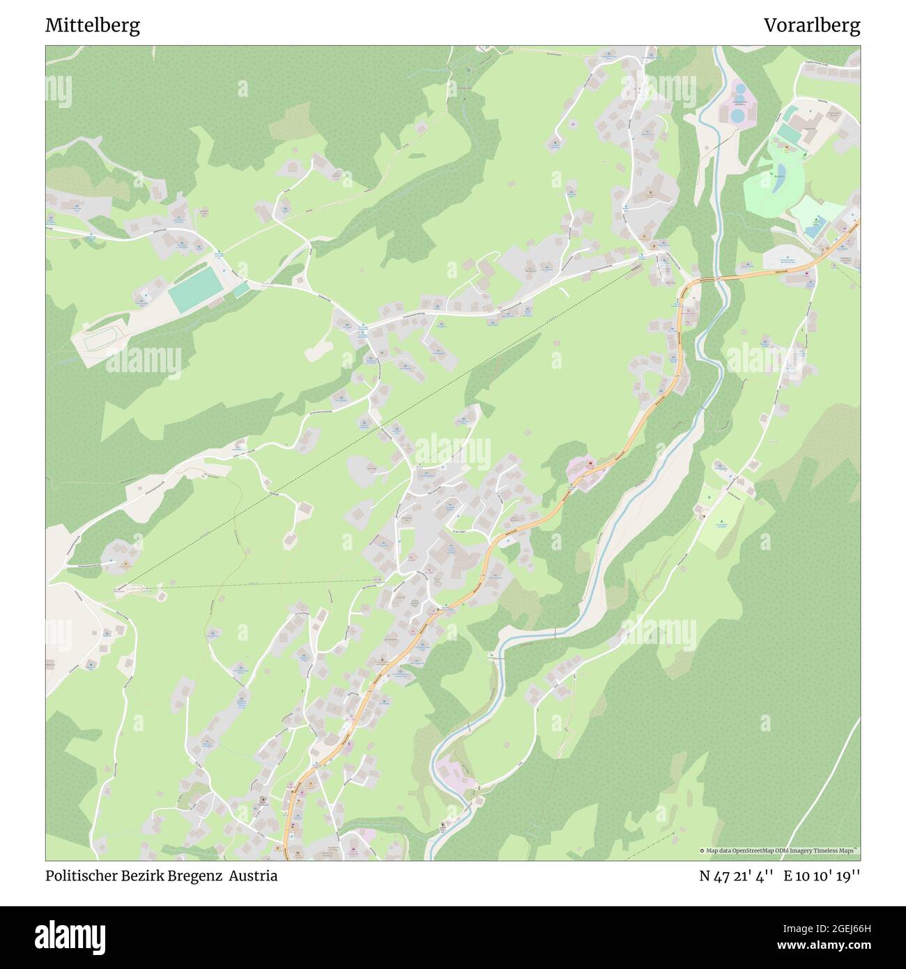 Mittelberg, politischer Bezirk Bregenz, Österreich, Vorarlberg, N 47 21 ...