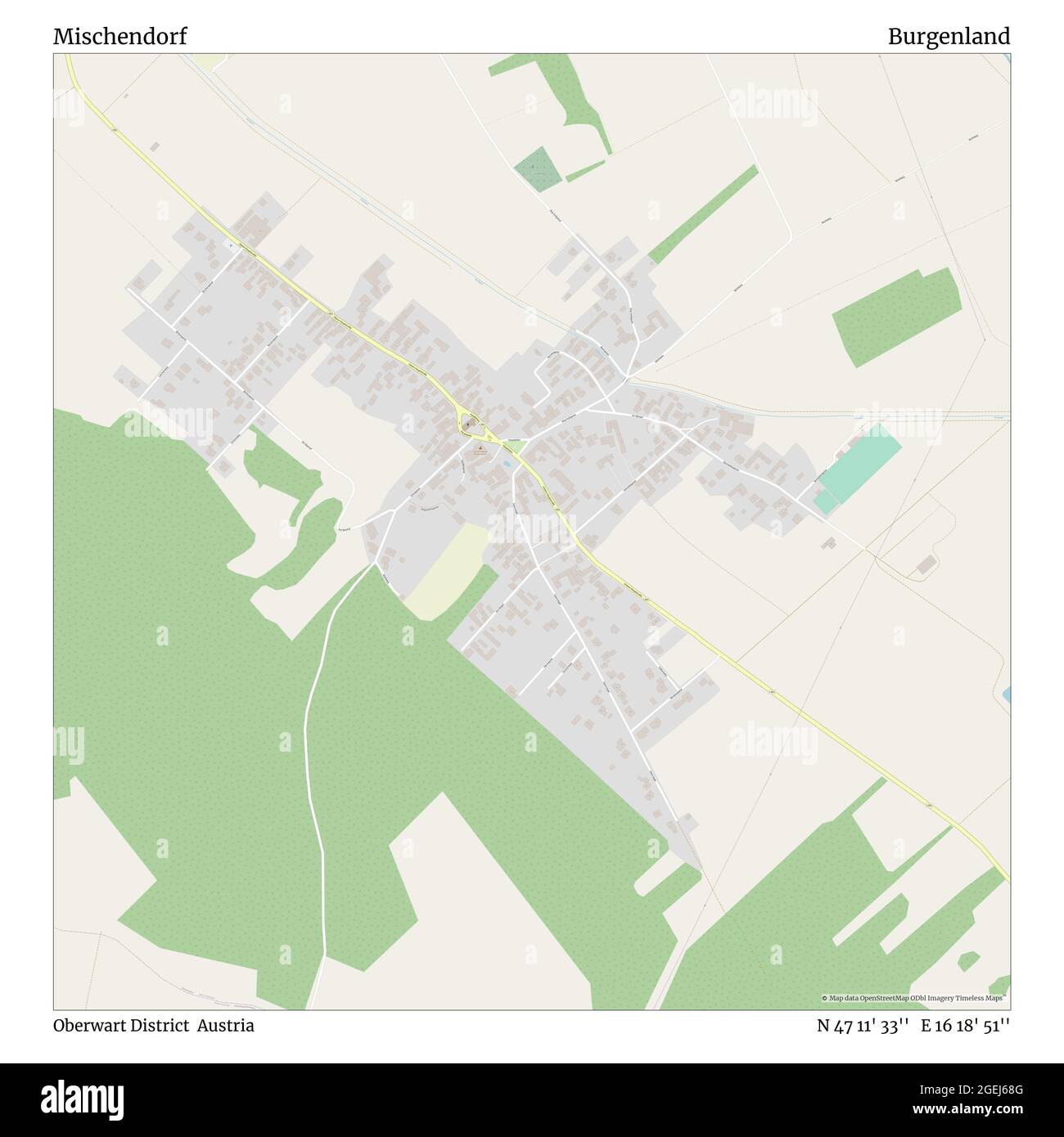 Mischendorf, Bezirk Oberwart, Österreich, Burgenland, N 47 11' 33'', E ...