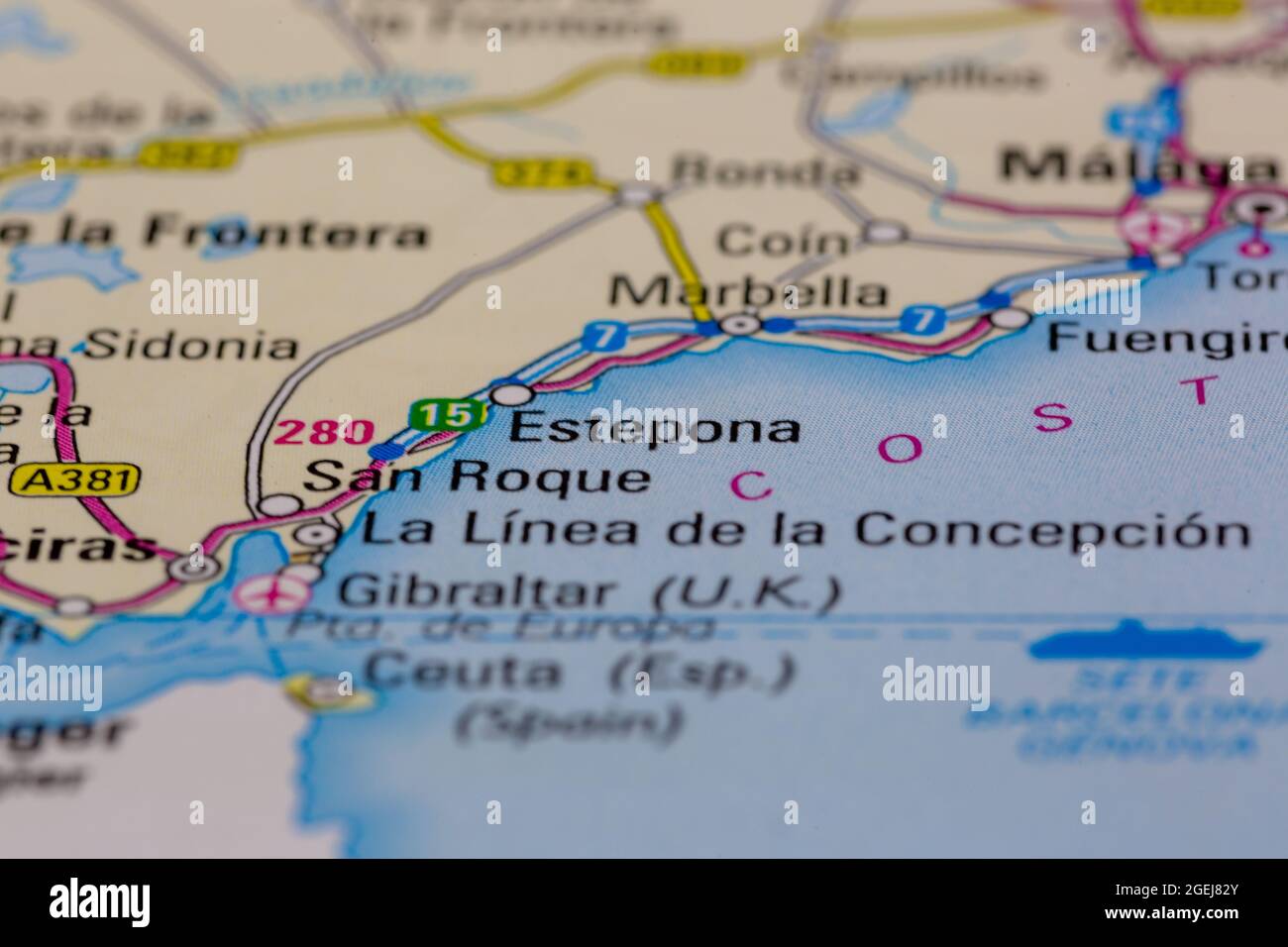 Estepona karte -Fotos und -Bildmaterial in hoher Auflösung – Alamy