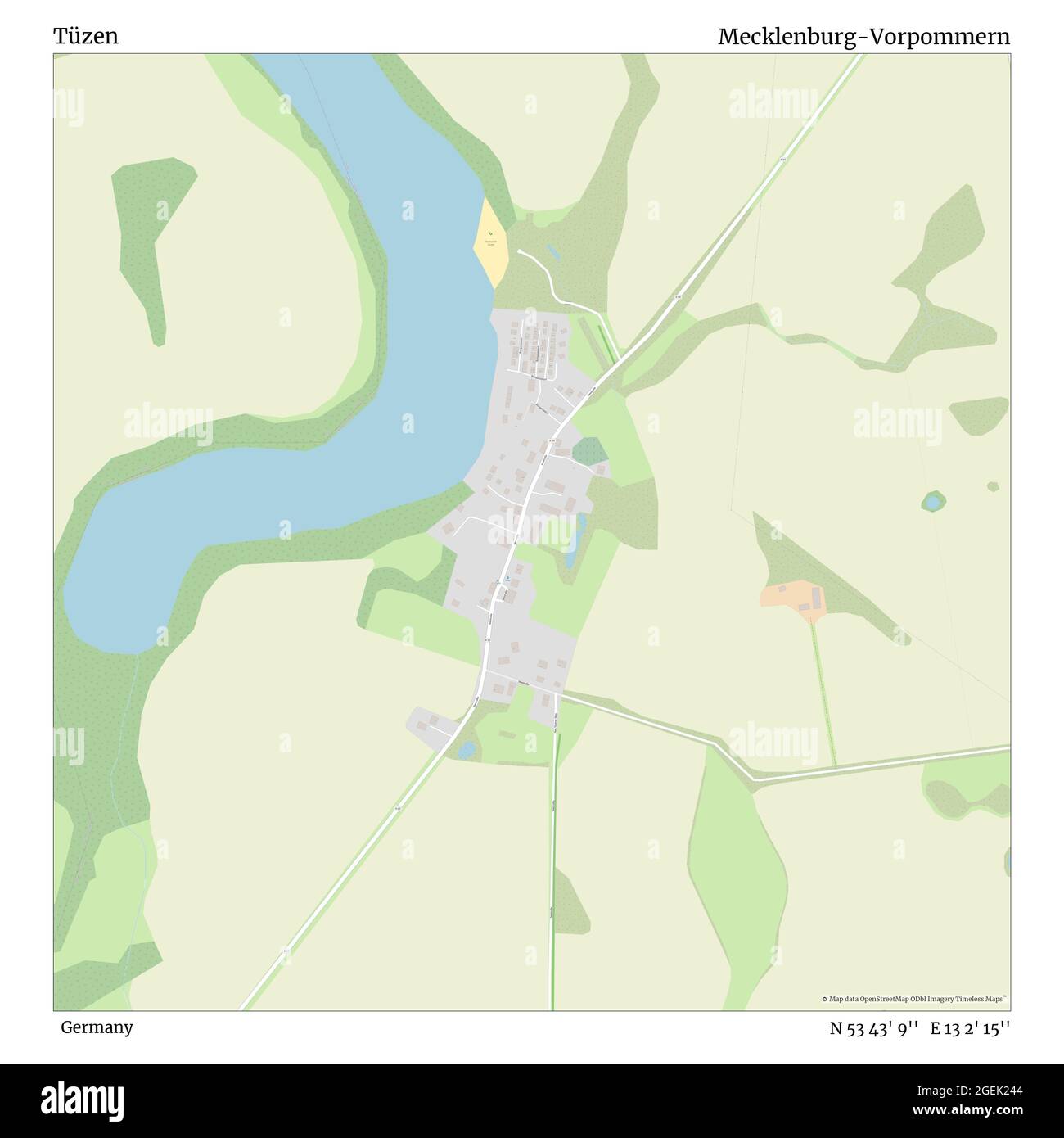 Tüzen, Deutschland, Mecklenburg-Vorpommern, N 53 43' 9'', E 13 2' 15 ...
