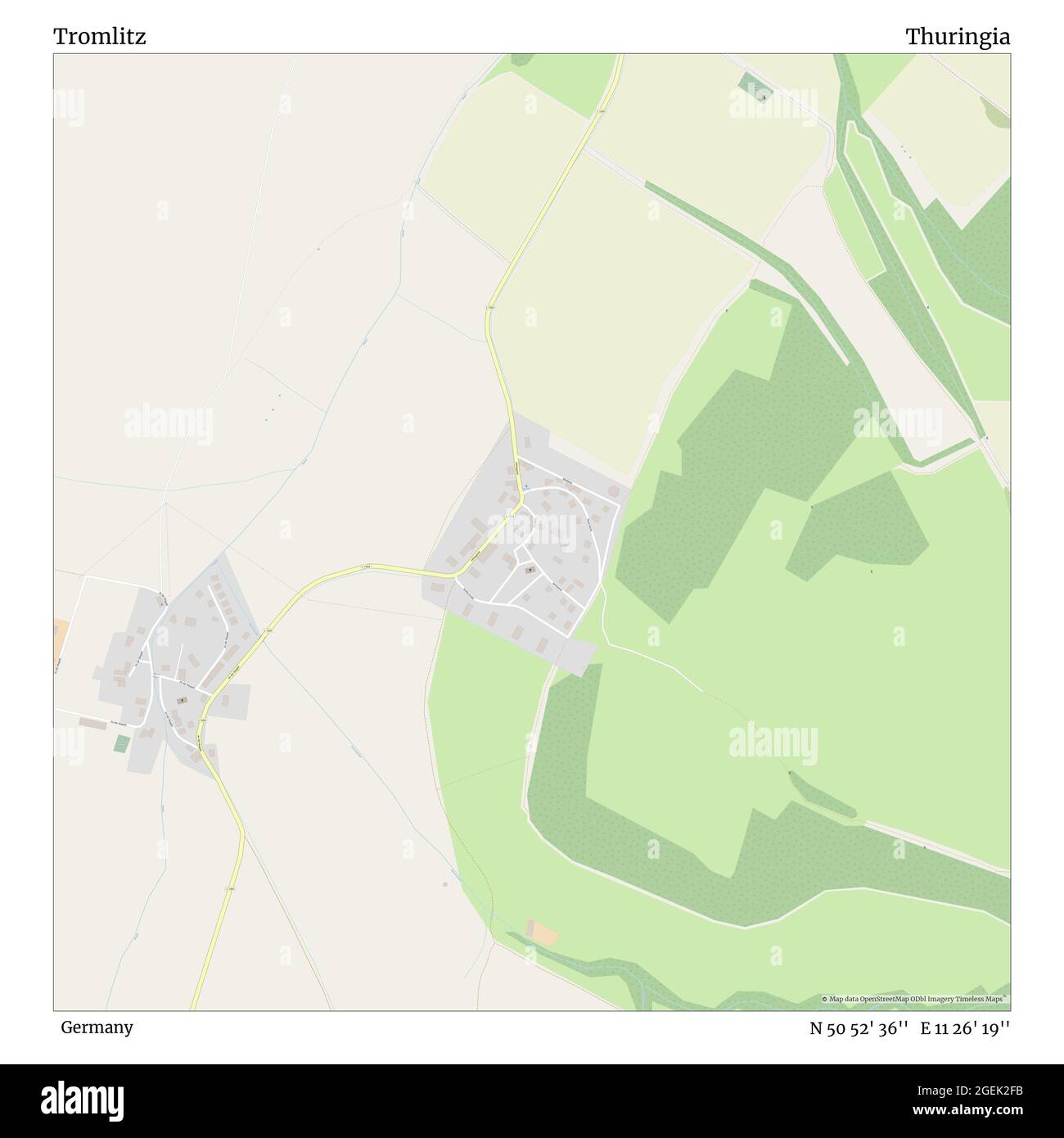 Tromlitz, Deutschland, Thüringen, N 50 52' 36'', E 11 26' 19'', Karte ...