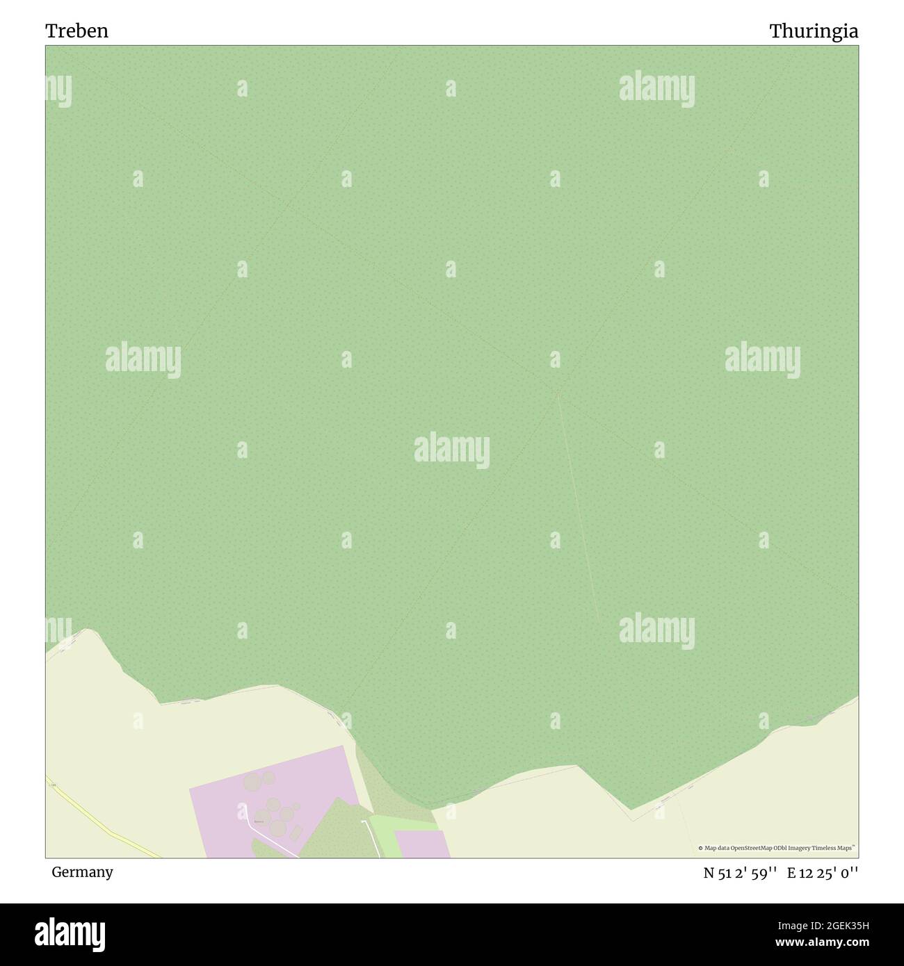 Treben, Deutschland, Thüringen, N 51 2' 59'', E 12 25' 0'', Karte ...