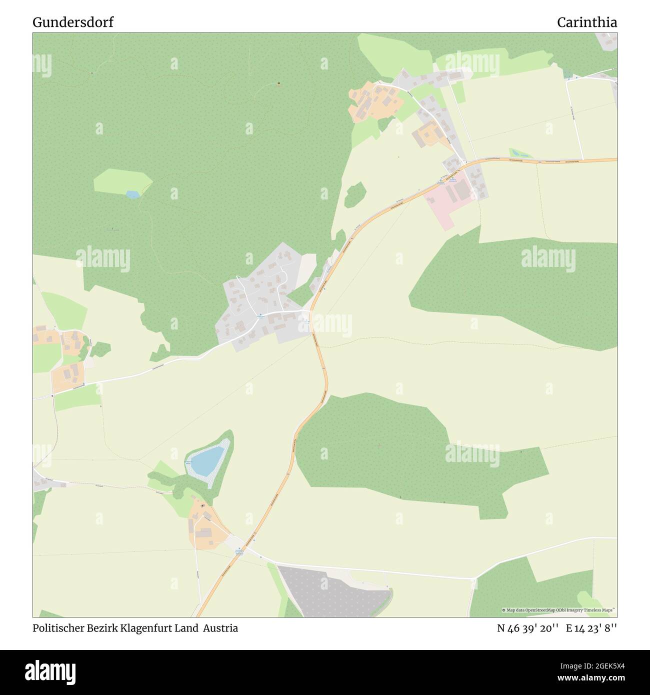Gundersdorf, politischer Bezirk Klagenfurt Land, Österreich, Kärnten, N ...