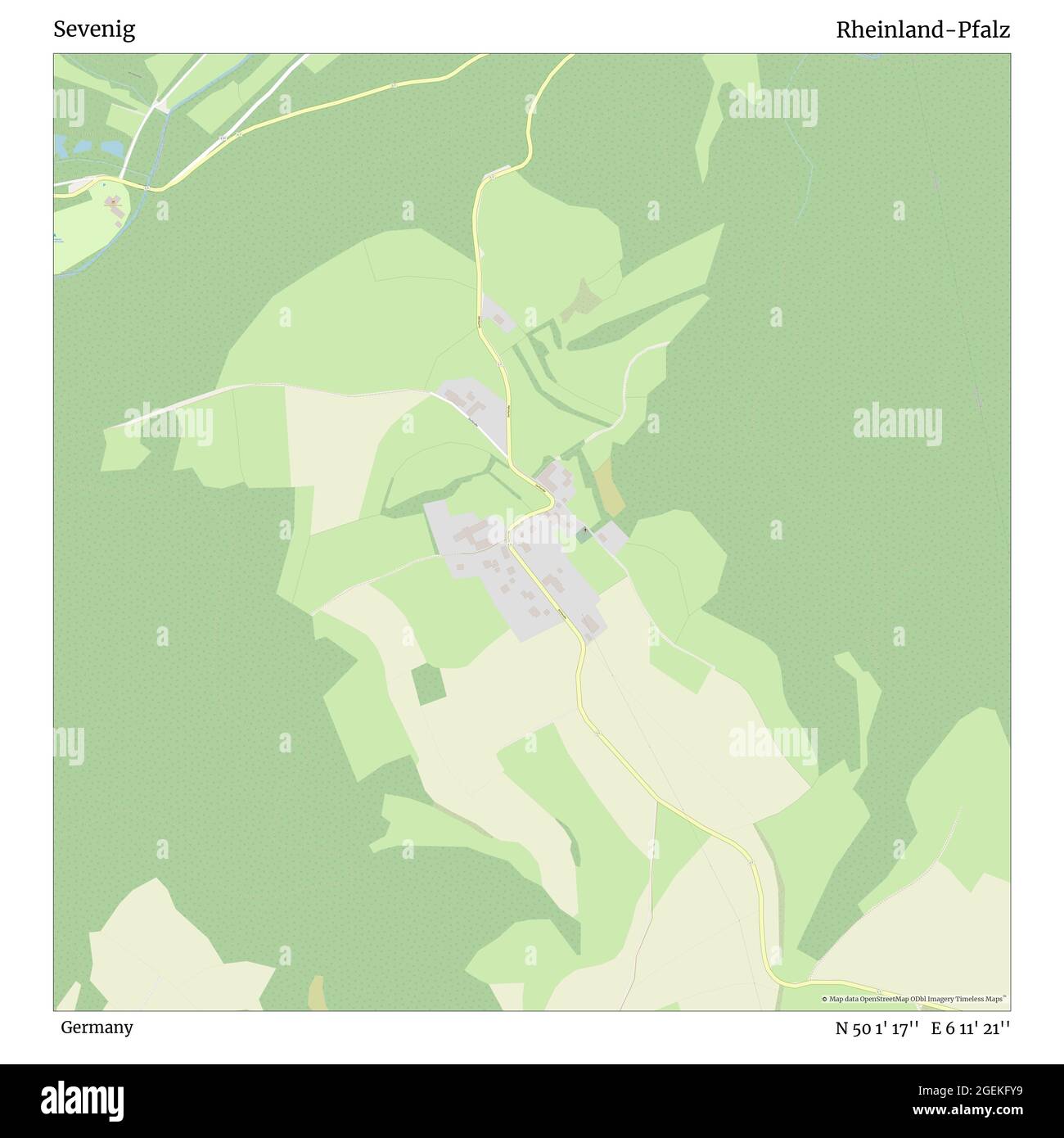 Sevenig, Deutschland, Rheinland-Pfalz, N 50 1' 17'', E 6 11' 21'', map ...