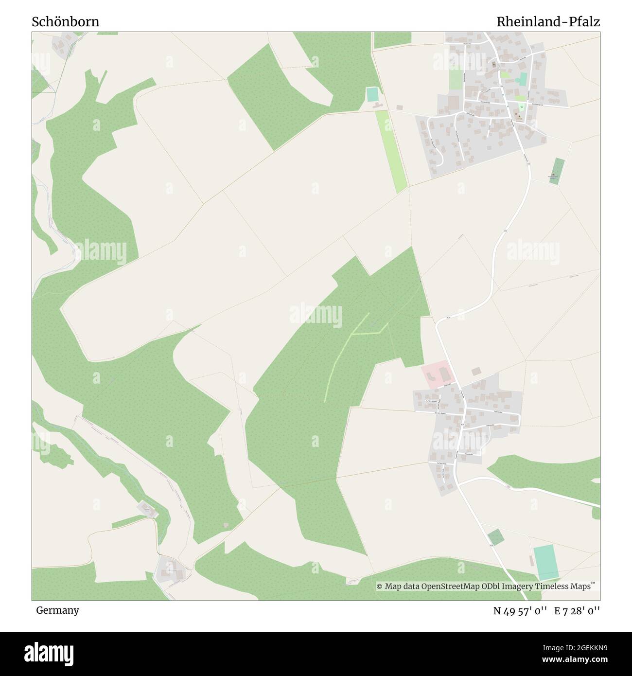Schönborn, Deutschland, Rheinland-Pfalz, N 49 57' 0'', E 7 28' 0'', map ...