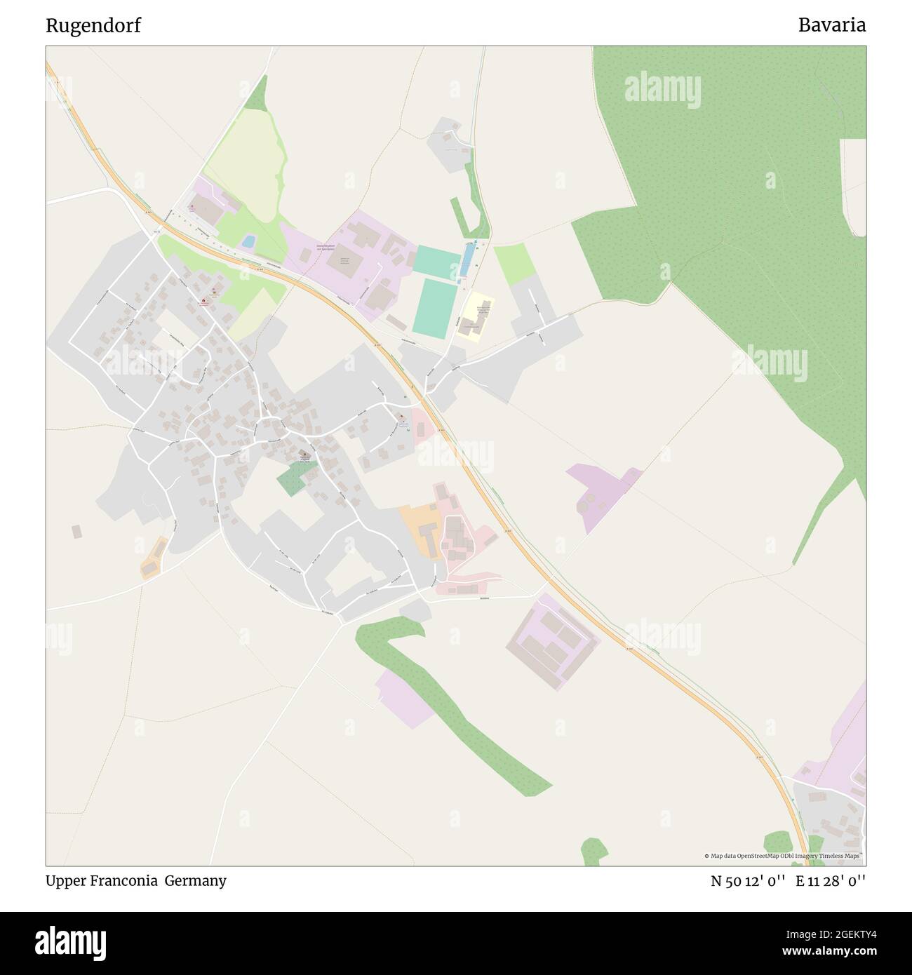 Rugendorf, Oberfranken, Deutschland, Bayern, N 50 12' 0'', E 11 28' 0 ...