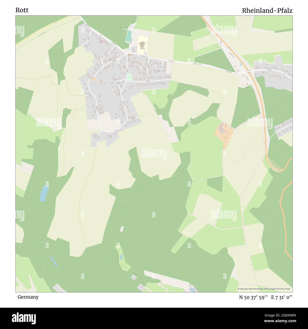 Rott, Deutschland, Rheinland-Pfalz, N 50 37' 59'', E 7 31' 0'', map ...