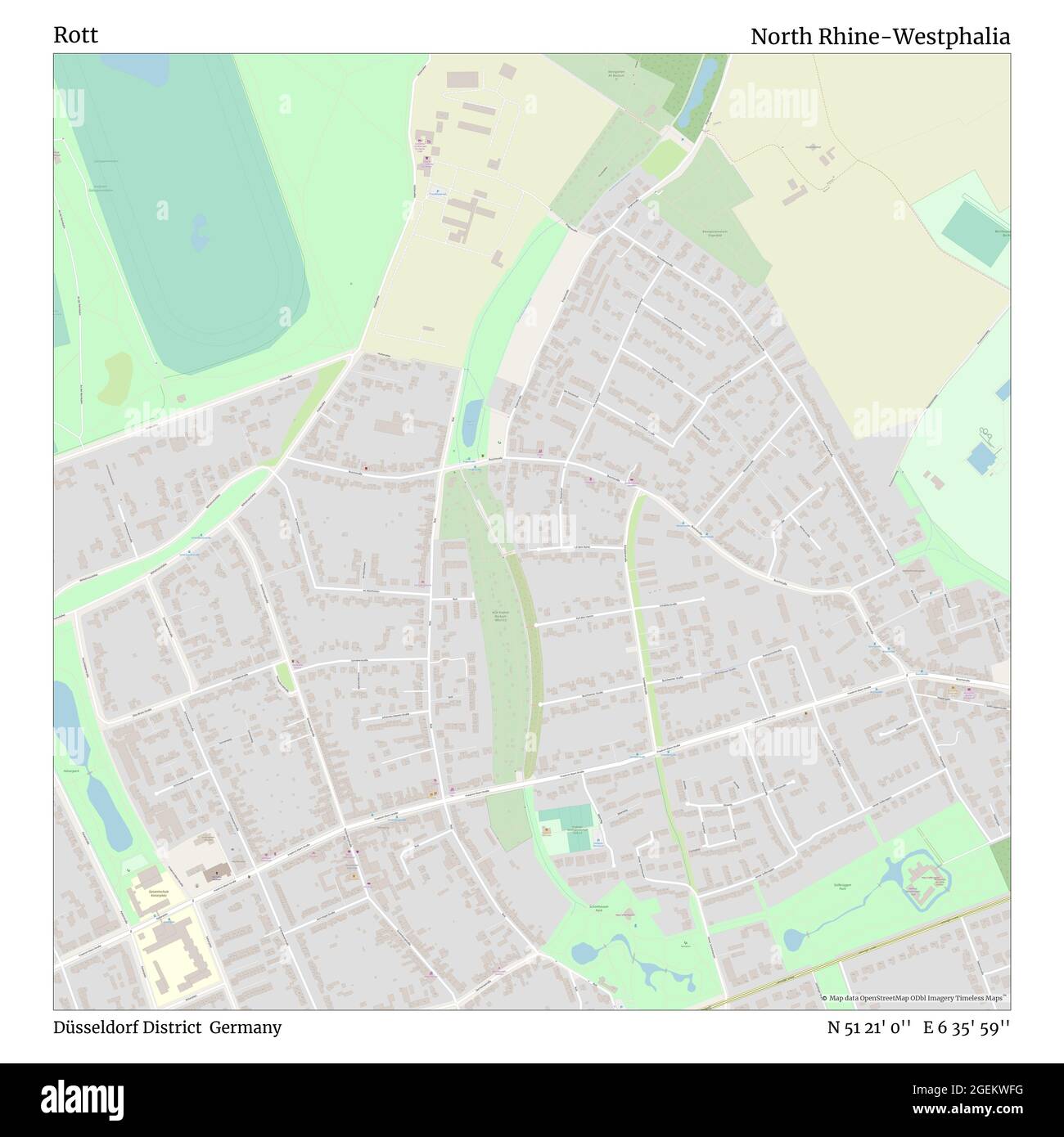 Rott, Kreis Düsseldorf, Deutschland, Nordrhein-Westfalen, N 51 21' 0 ...