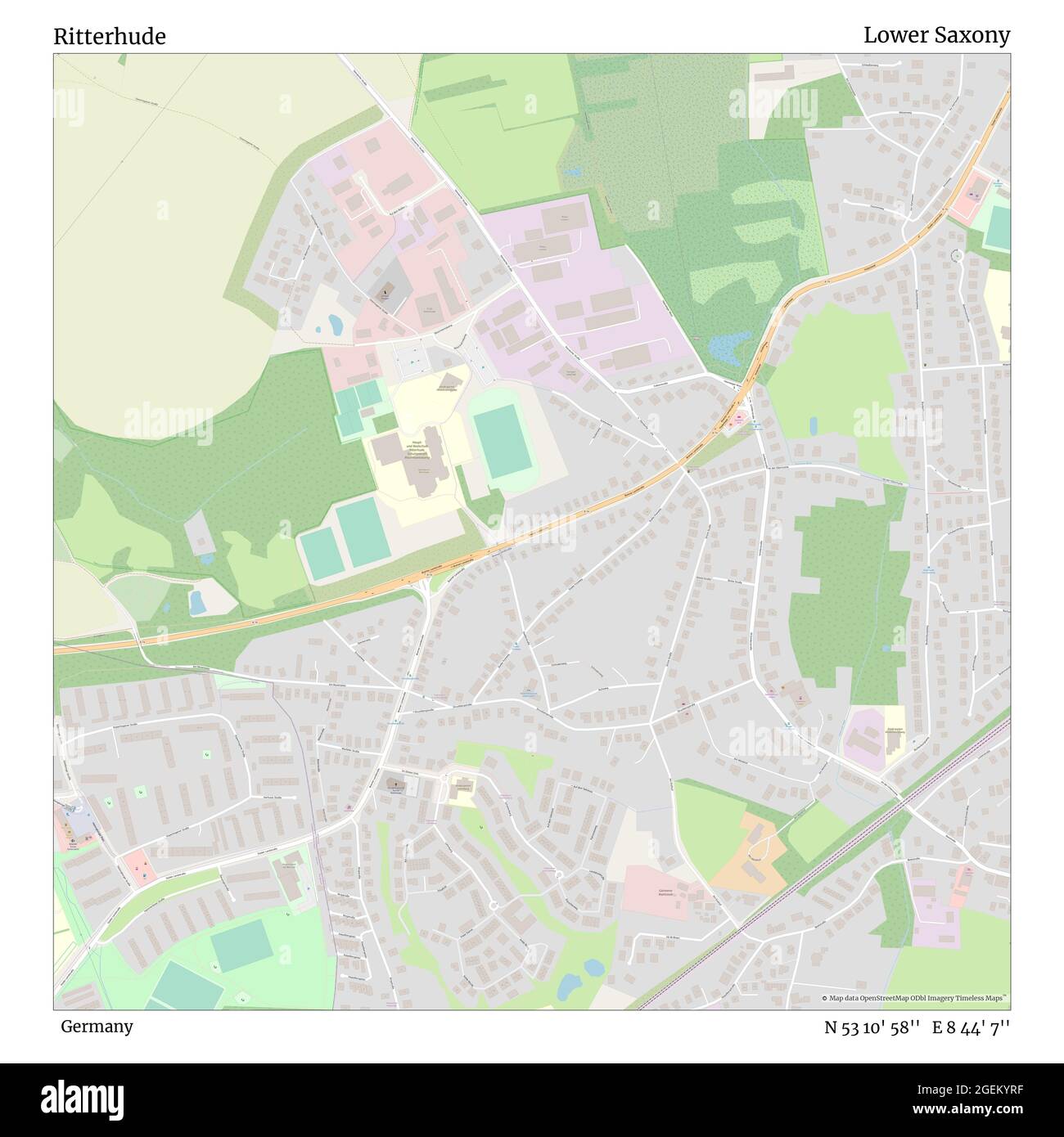 Ritterhude, Deutschland, Niedersachsen, N 53 10' 58'', E 8 44' 7 ...