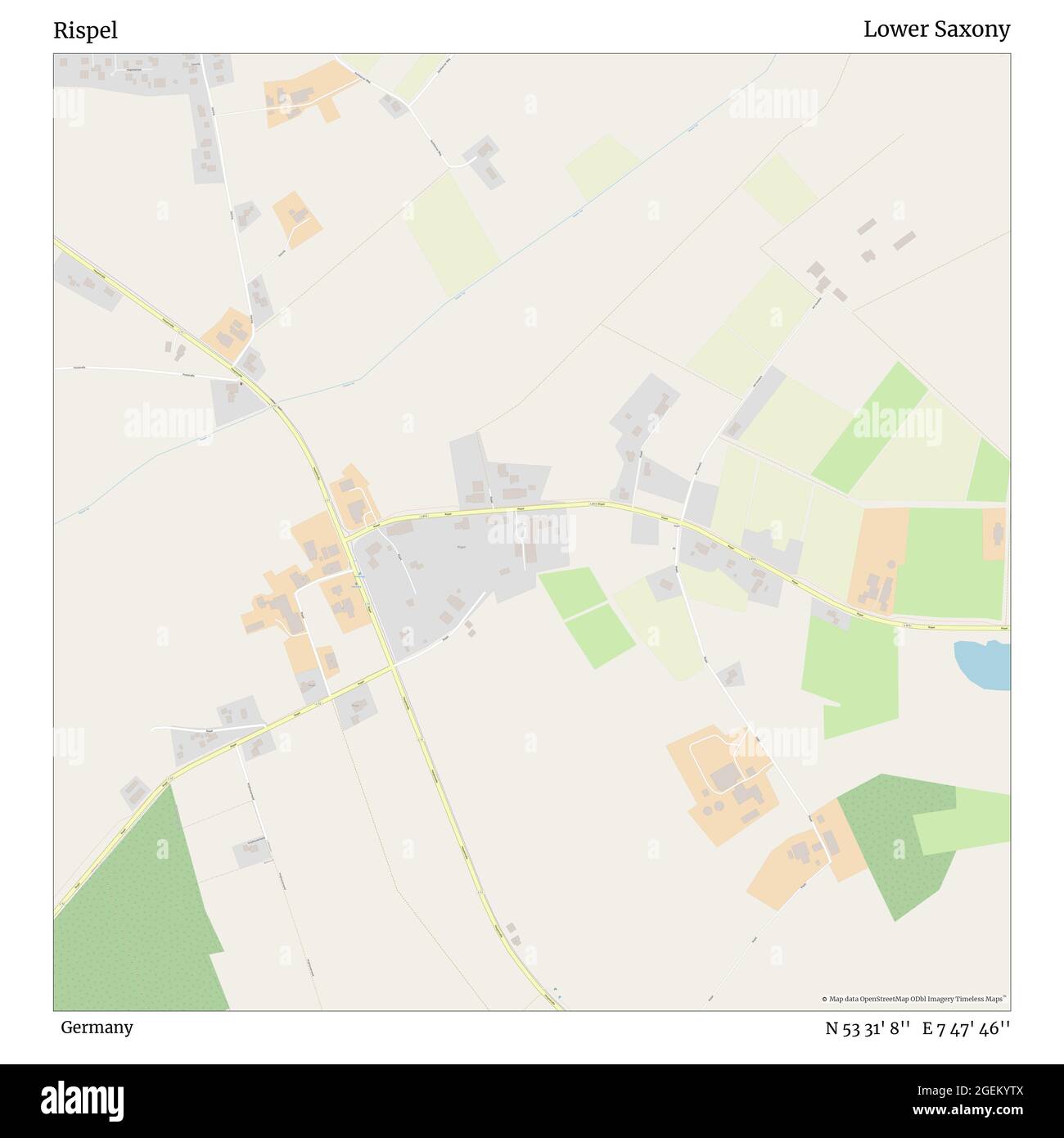 Rispel, Deutschland, Niedersachsen, N 53 31' 8'', E 7 47' 46'', Karte ...