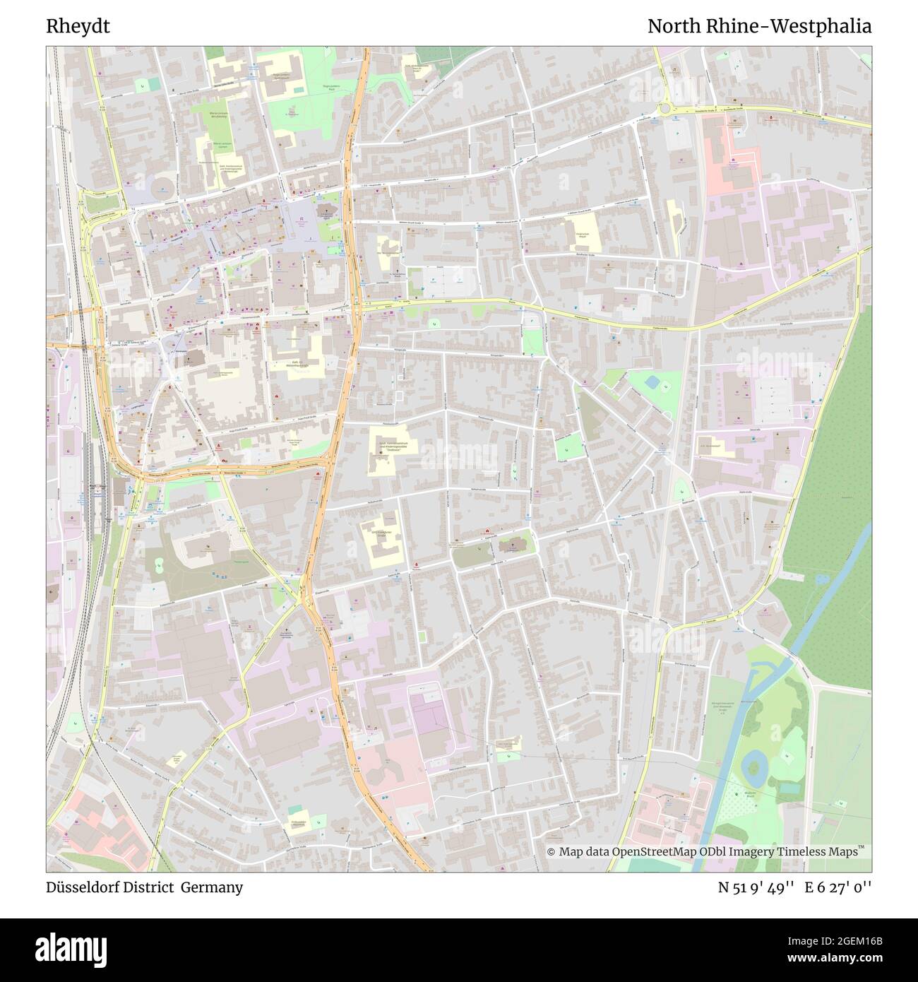 Rheydt, Kreis Düsseldorf, Deutschland, Nordrhein-Westfalen, N 51 9' 49 ...