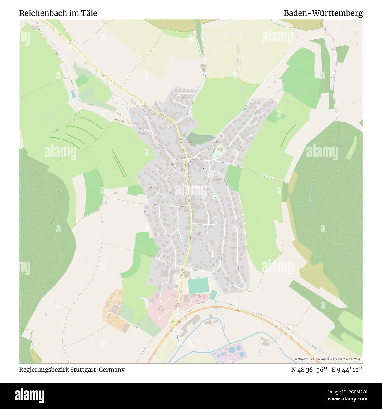 Reichenbach im Täle, Regierungsbezirk Stuttgart, Deutschland, Baden ...