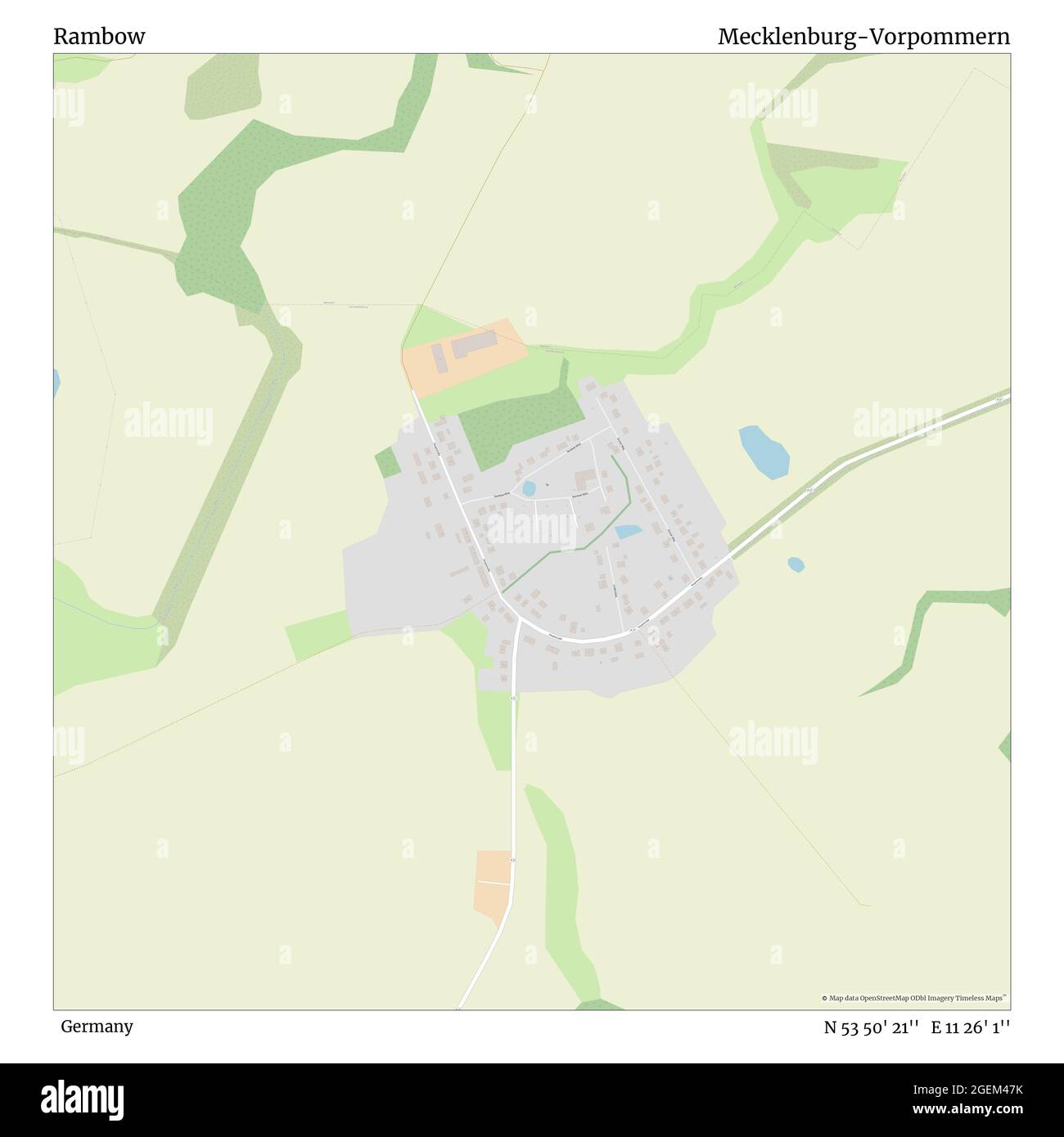 Rambow, Deutschland, Mecklenburg-Vorpommern, N 53 50' 21'', E 11 26' 1 ...