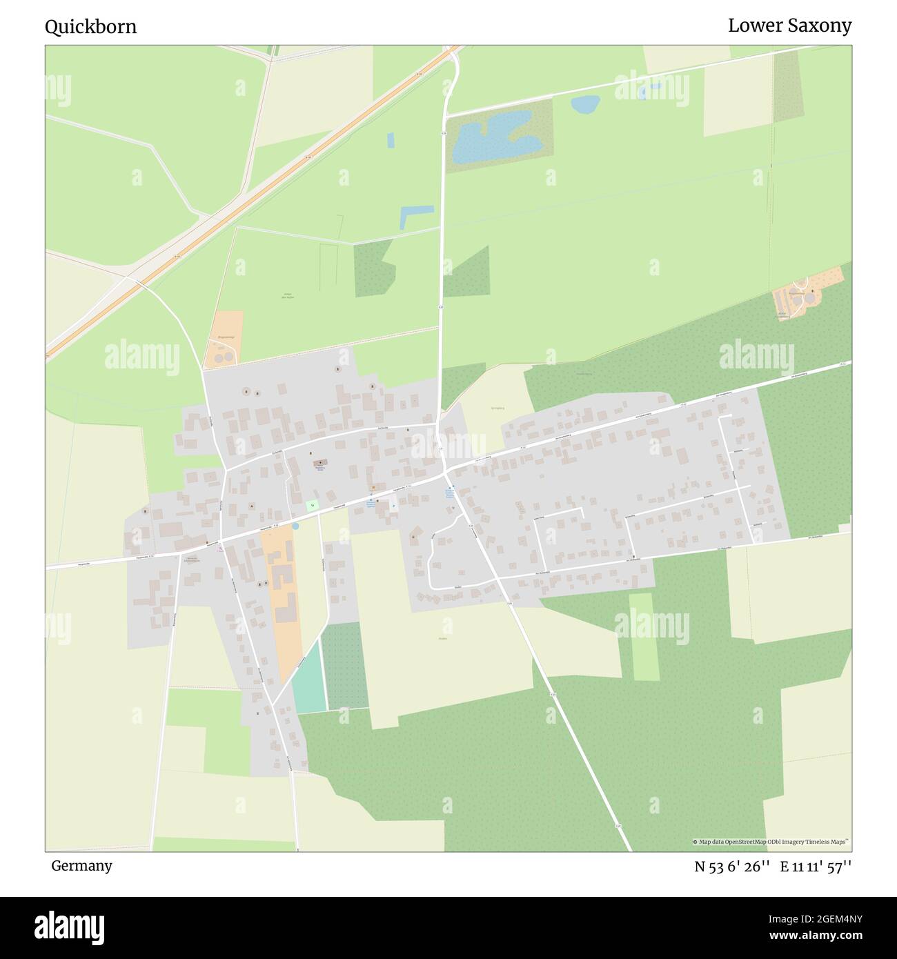 Quickborn, Deutschland, Niedersachsen, N 53 6' 26'', E 11 11' 57 ...