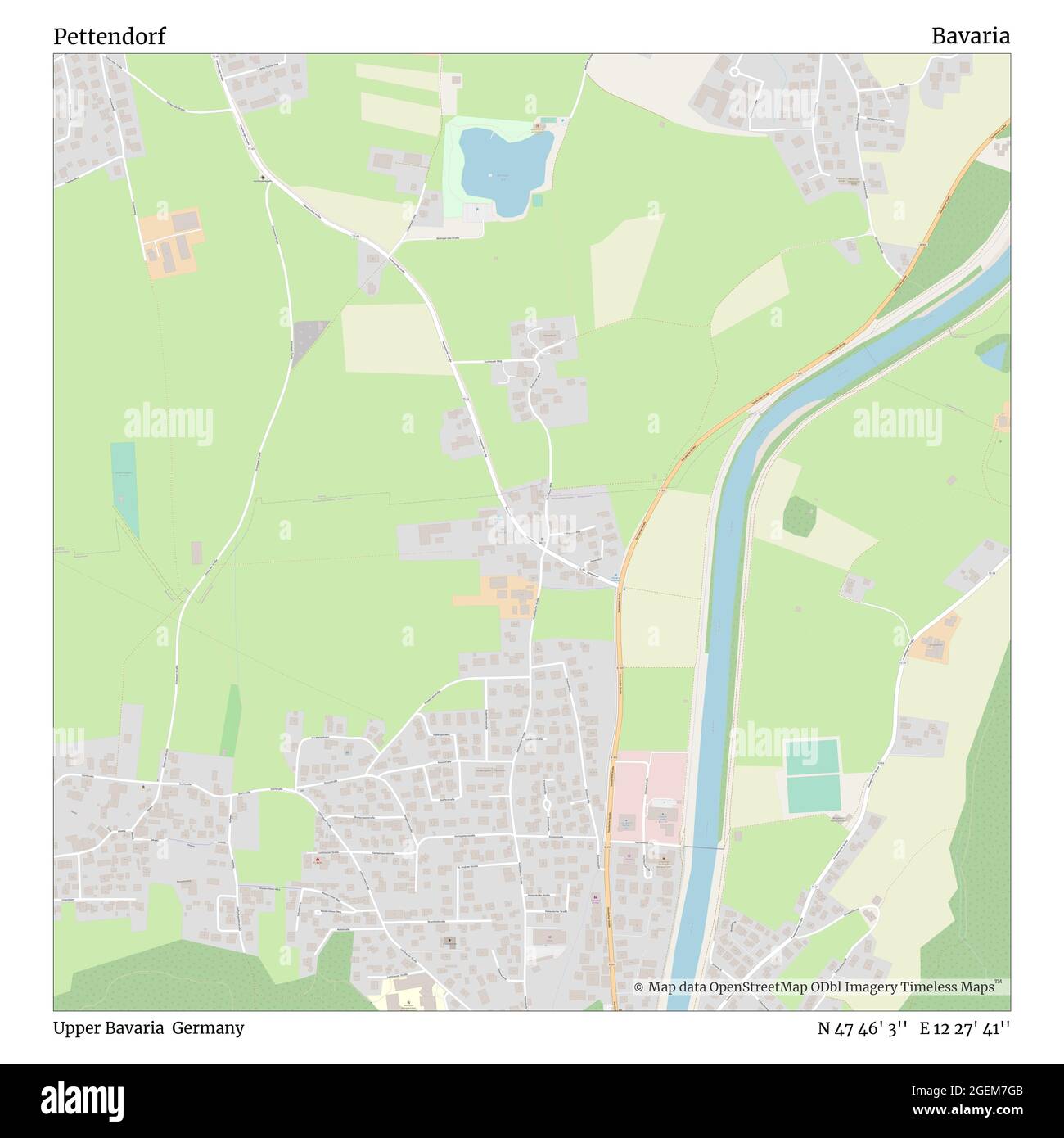 Pettendorf, Oberbayern, Deutschland, Bayern, N 47 46' 3'', E 12 27' 41 ...