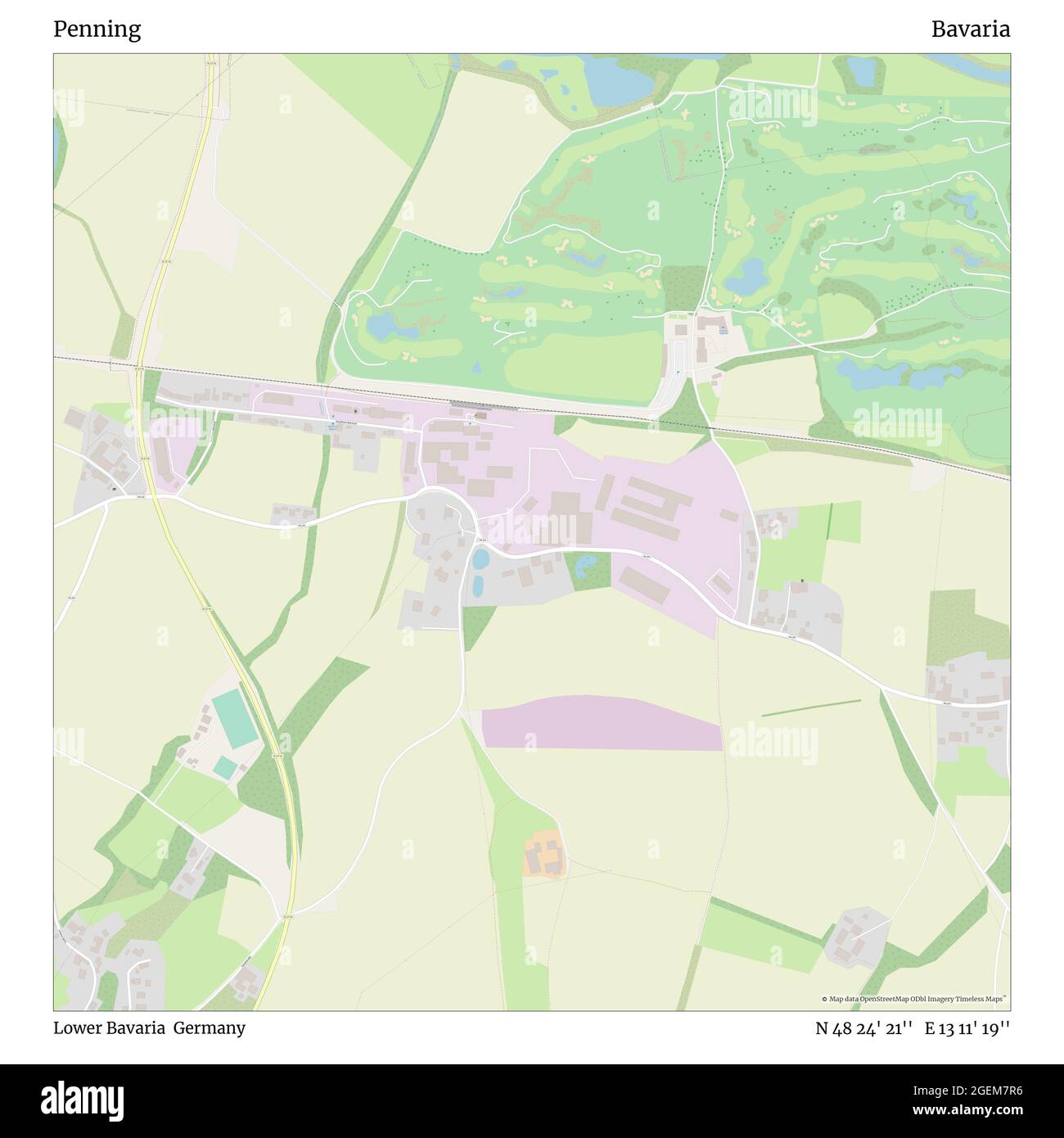 Penning, Niederbayern, Deutschland, Bayern, N 48 24' 21'', E 13 11' 19 ...